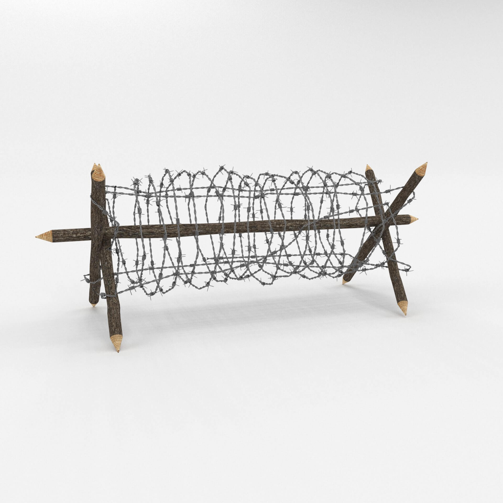 Barb Wire Obstacle 2 - 3D Model by dragosburian