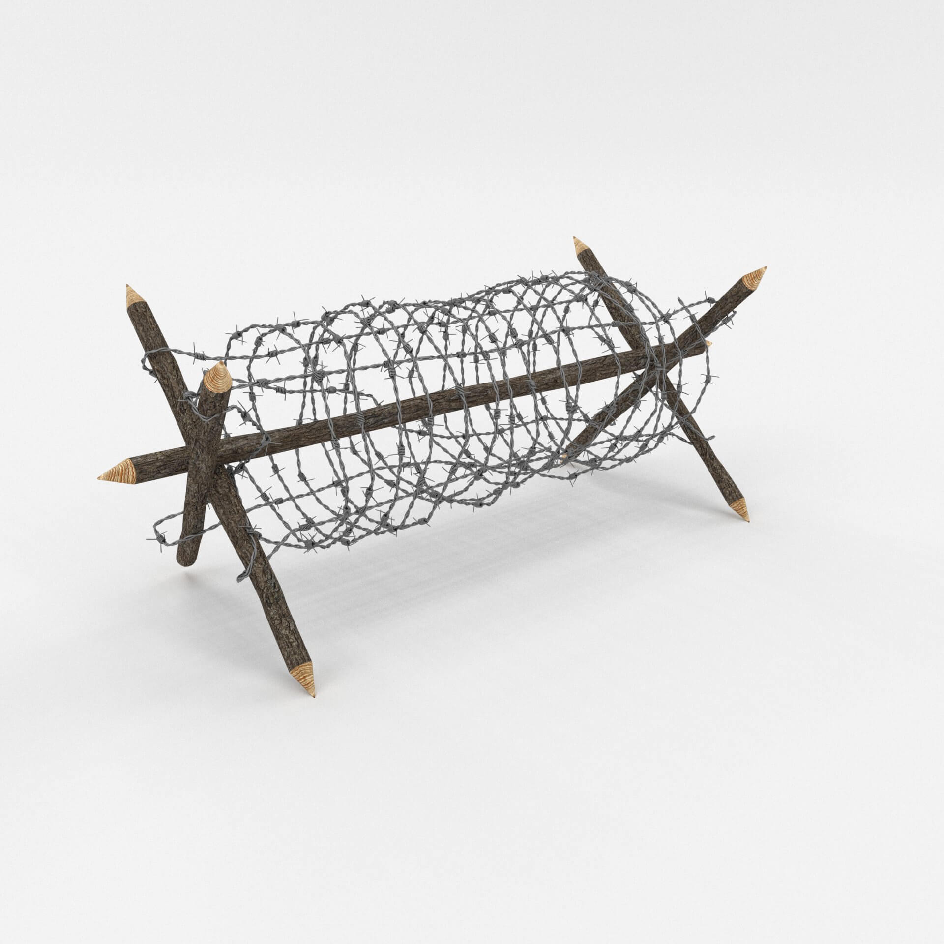 Barb Wire Obstacle 2 - 3D Model by dragosburian