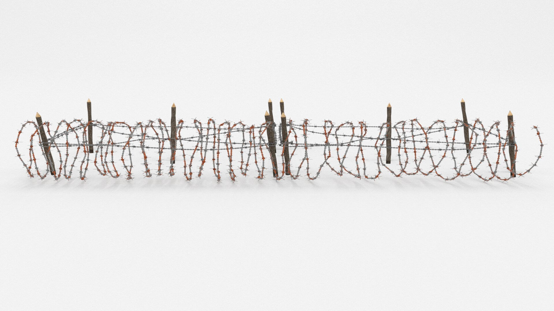 Barb Wire Obstacle 20 - 3D Model by dragosburian