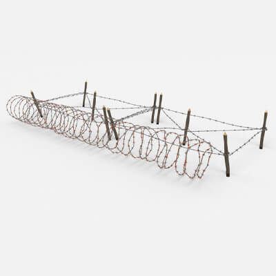 Barb Wire Obstacle 20 - 3D Model by dragosburian