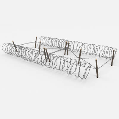 Barb Wire Obstacle 21 - 3D Model by dragosburian