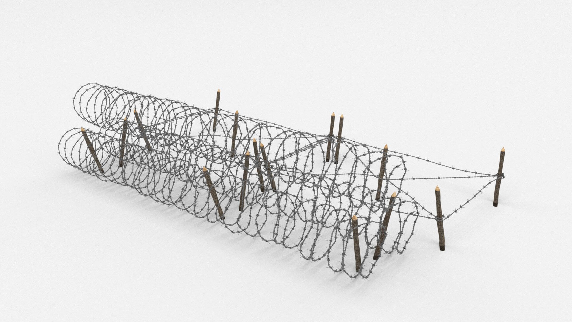 Barb Wire Obstacle 23 - 3D Model by dragosburian