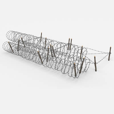Barb Wire Obstacle 23 - 3D Model by dragosburian