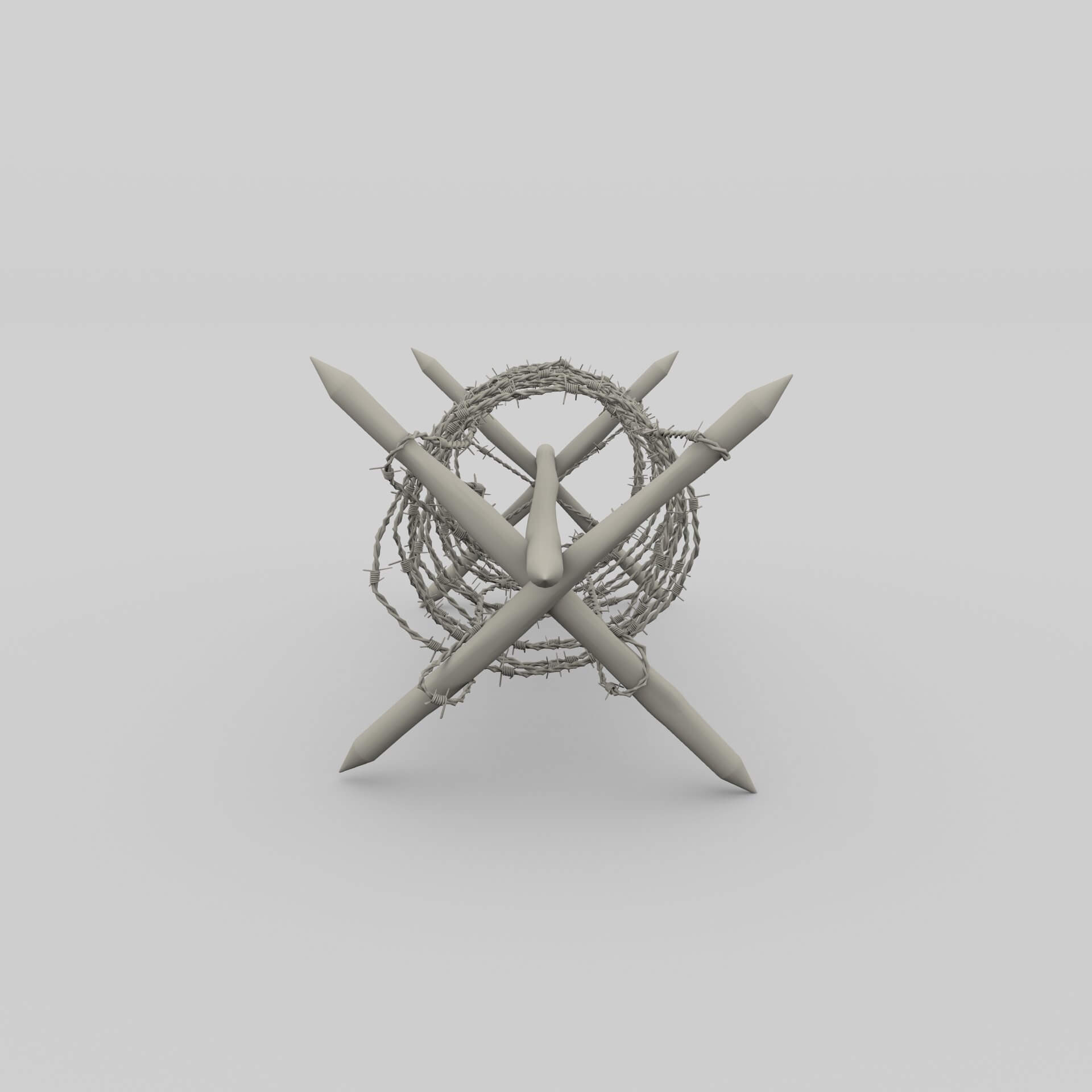 Barb Wire Obstacle 3 - 3D Model by dragosburian