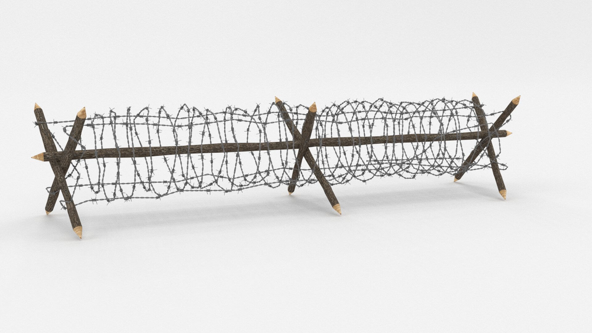 Barb Wire Obstacle 4 - 3D Model by dragosburian