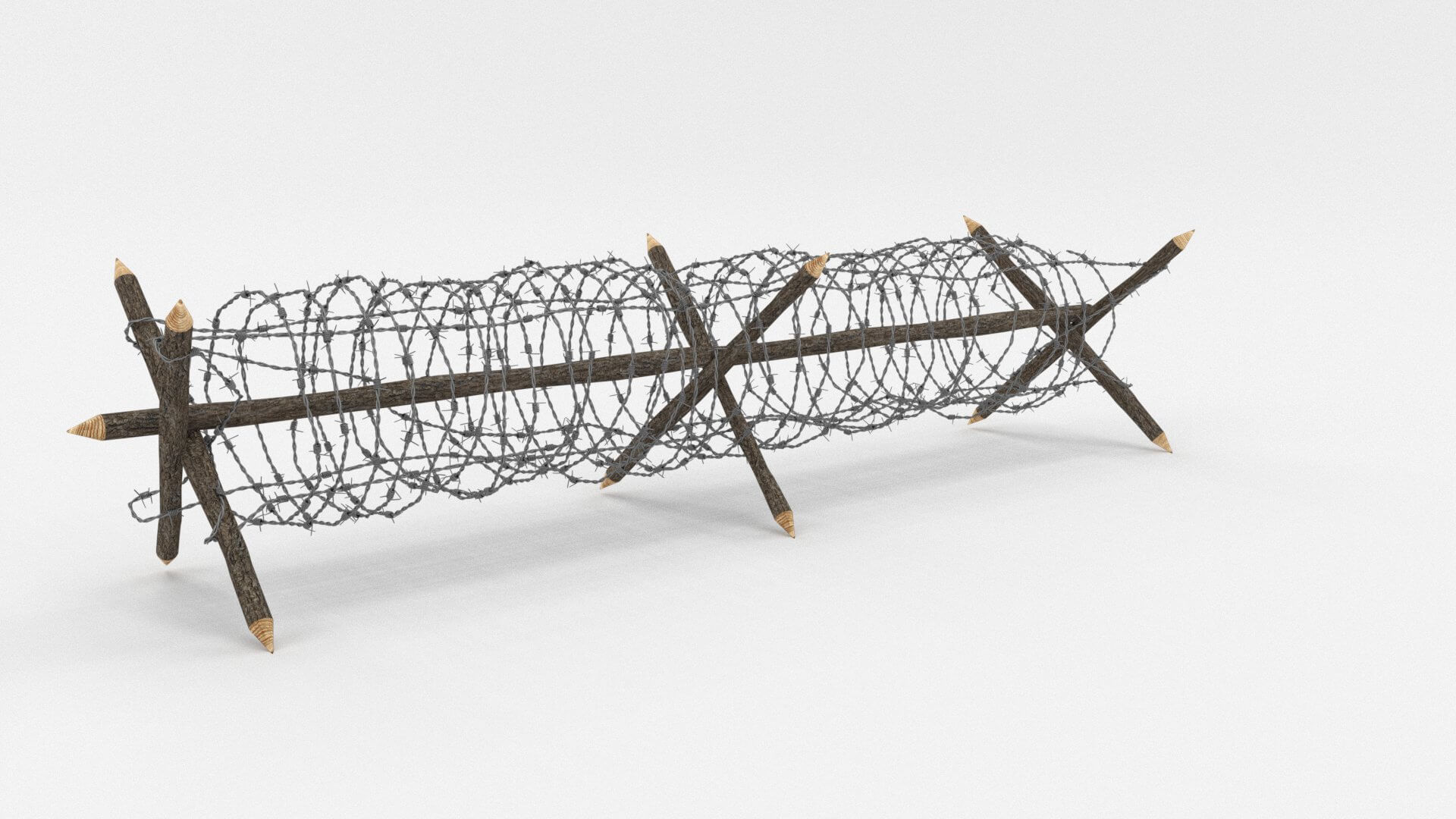 Barb Wire Obstacle 4 - 3D Model by dragosburian