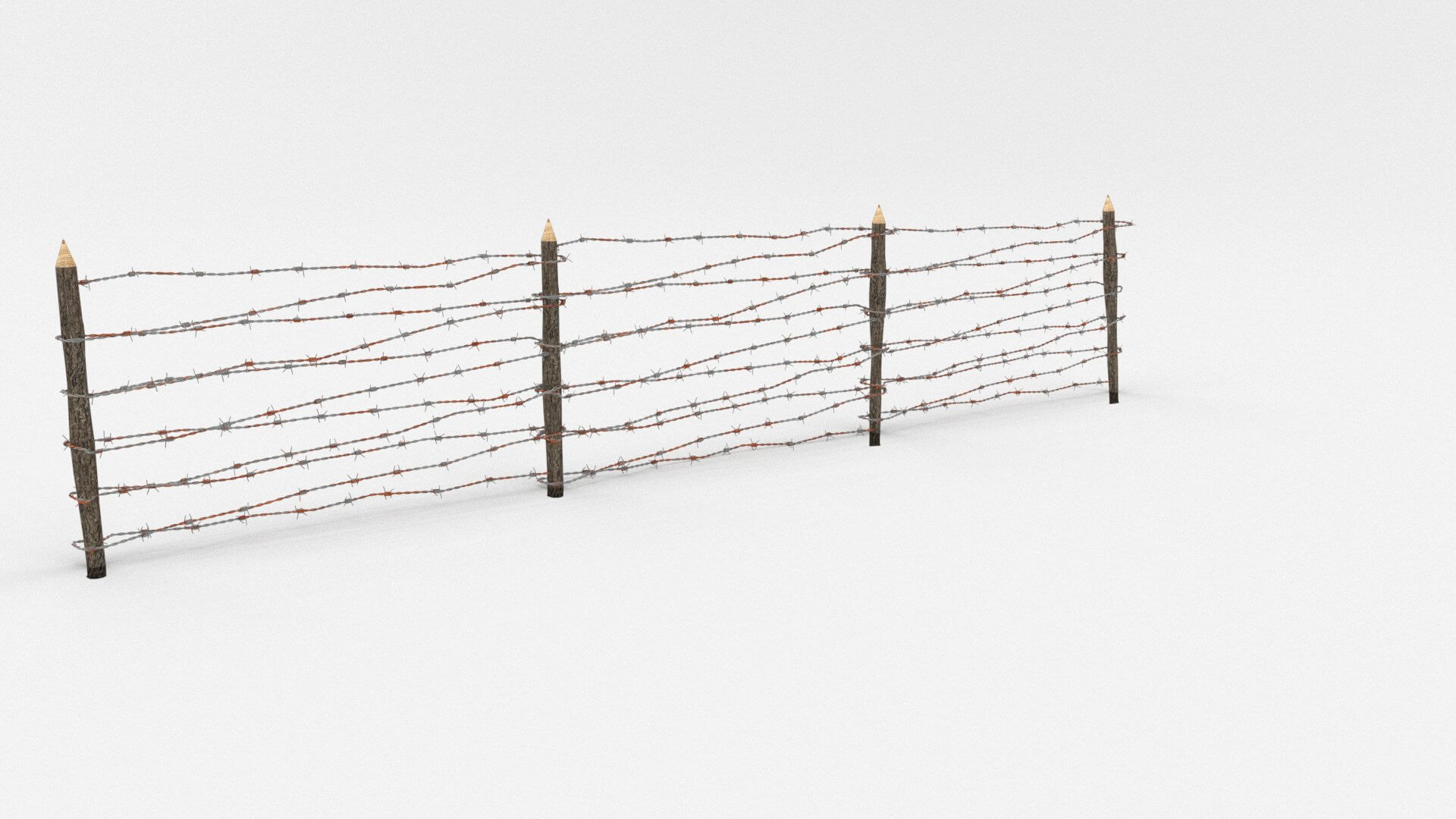 Barb Wire Obstacle 7 - 3D Model by dragosburian