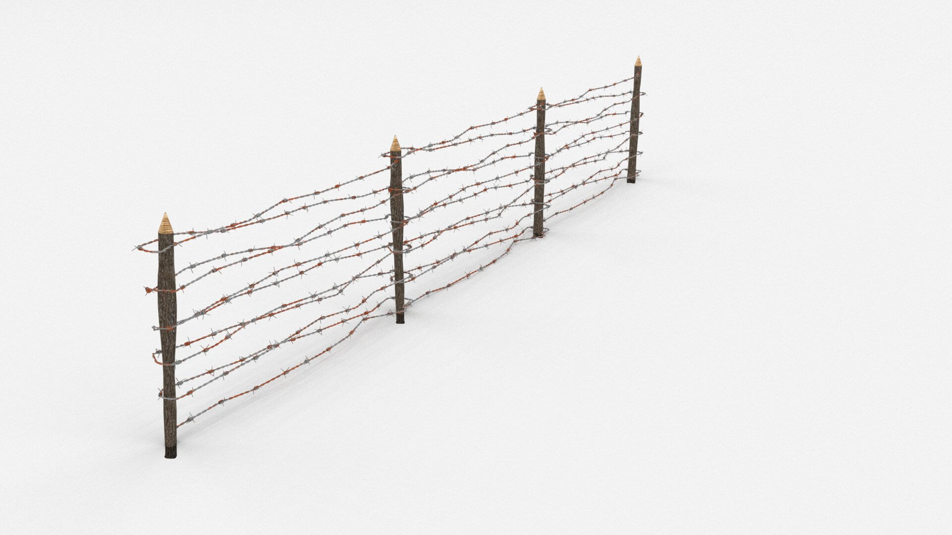 Barb Wire Obstacle 7 - 3D Model by dragosburian