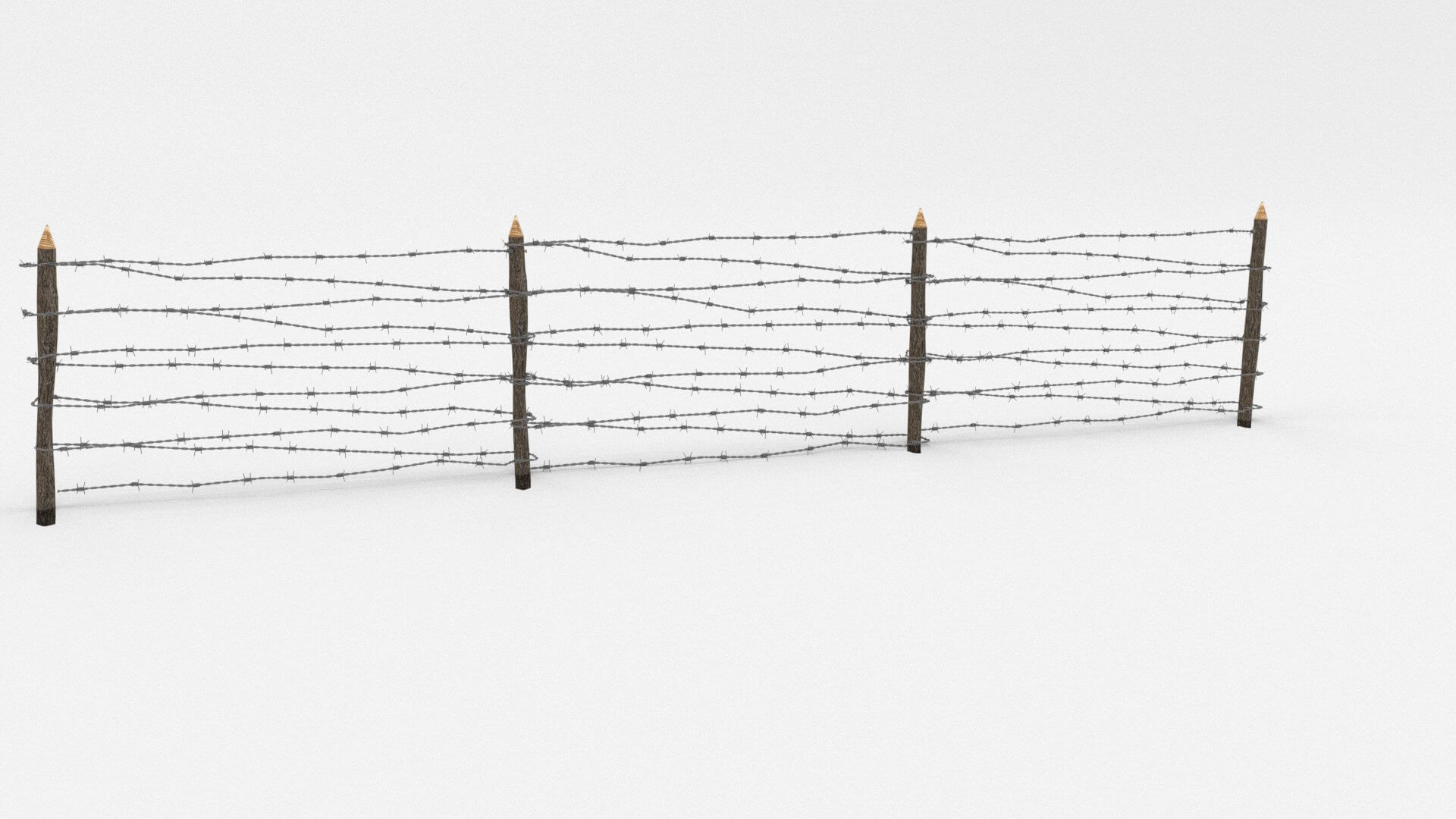 Barb Wire Obstacle 8 - 3D Model by dragosburian