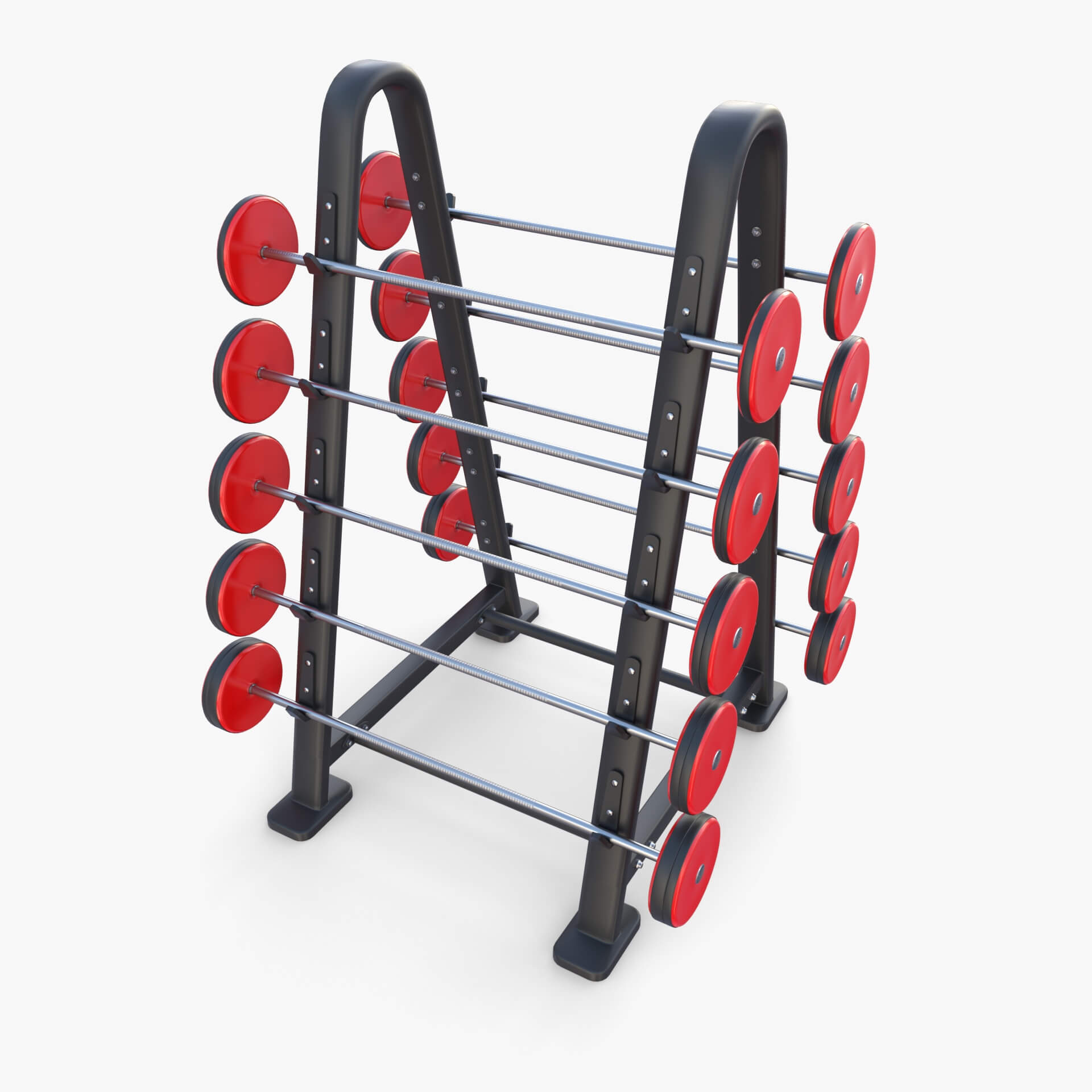 Barbell Rack Double - 3D Model by dragosburian