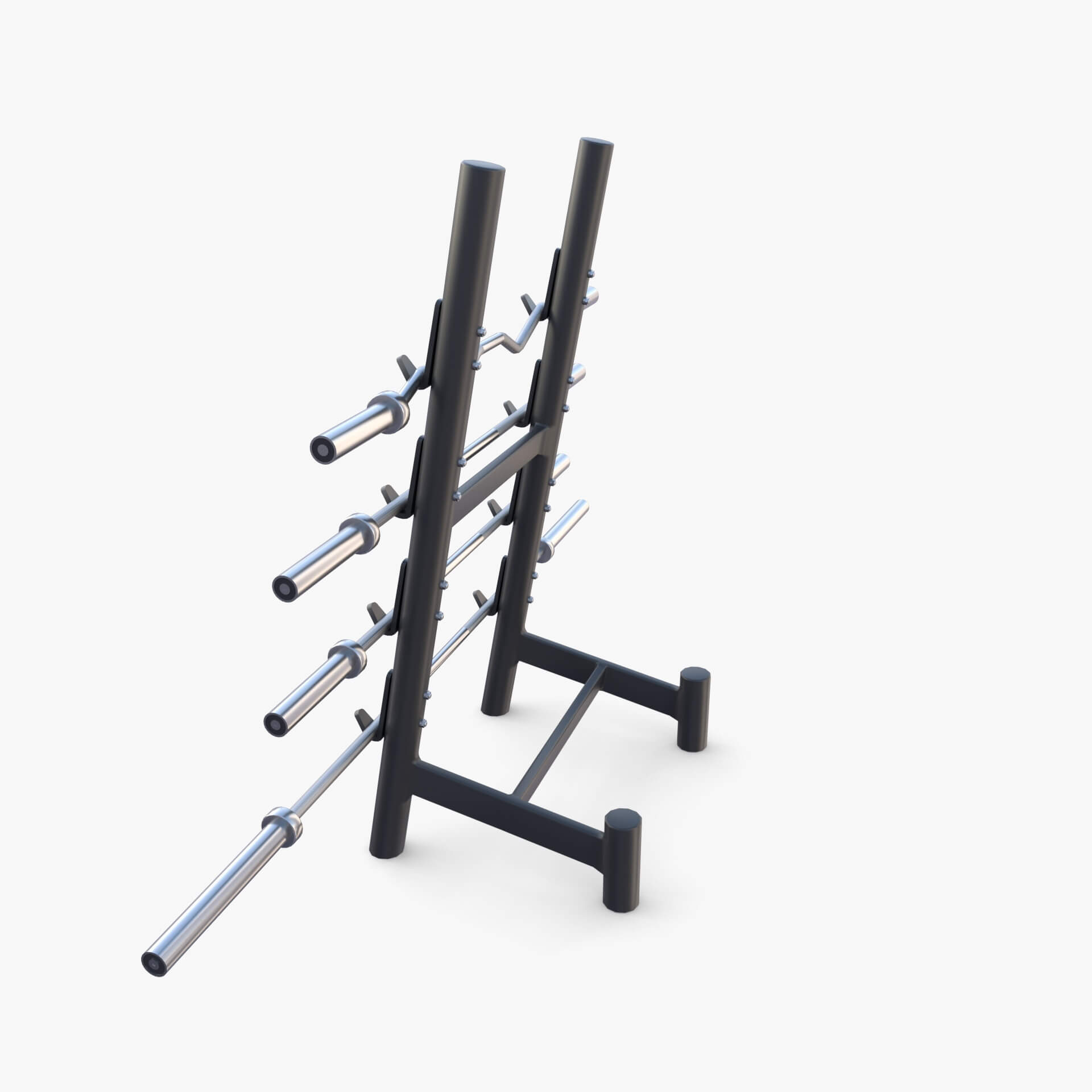 Barbell Rack V2 - 3D Model by dragosburian