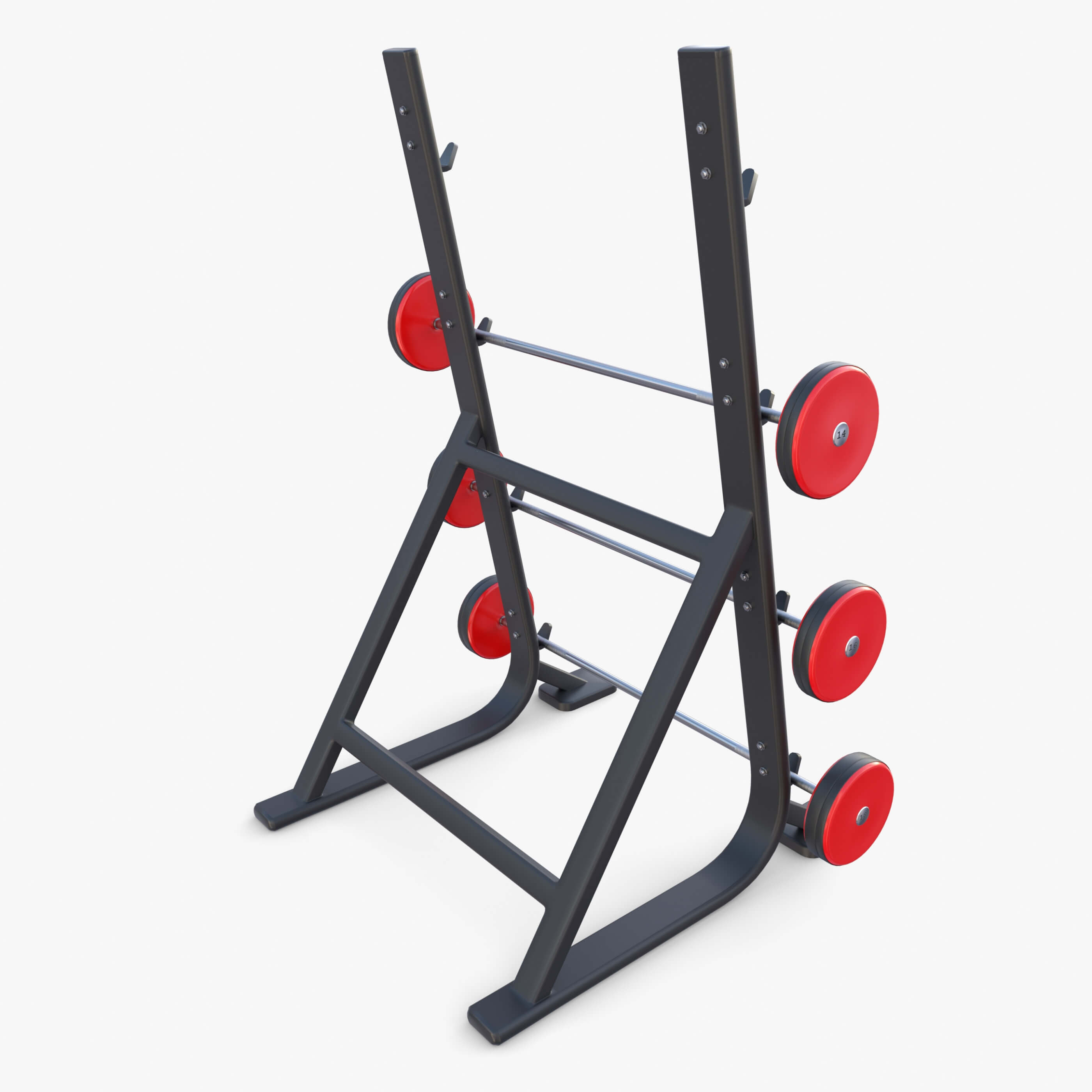 Barbell Rack - 3D Model by dragosburian