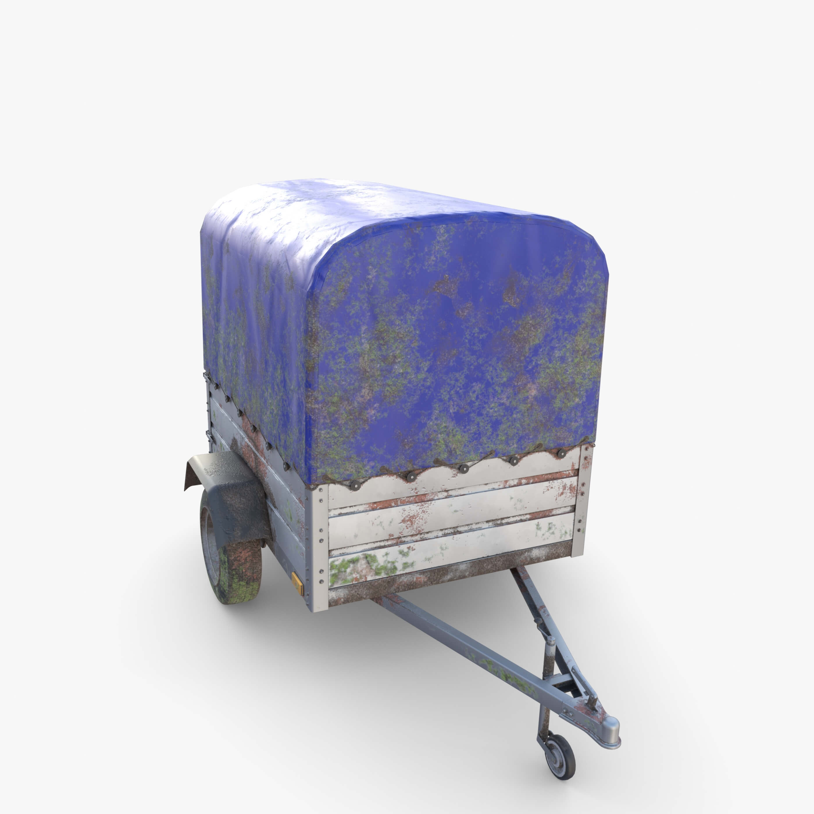 Cargo Trailer V1 Weathered - 3D Model by dragosburian