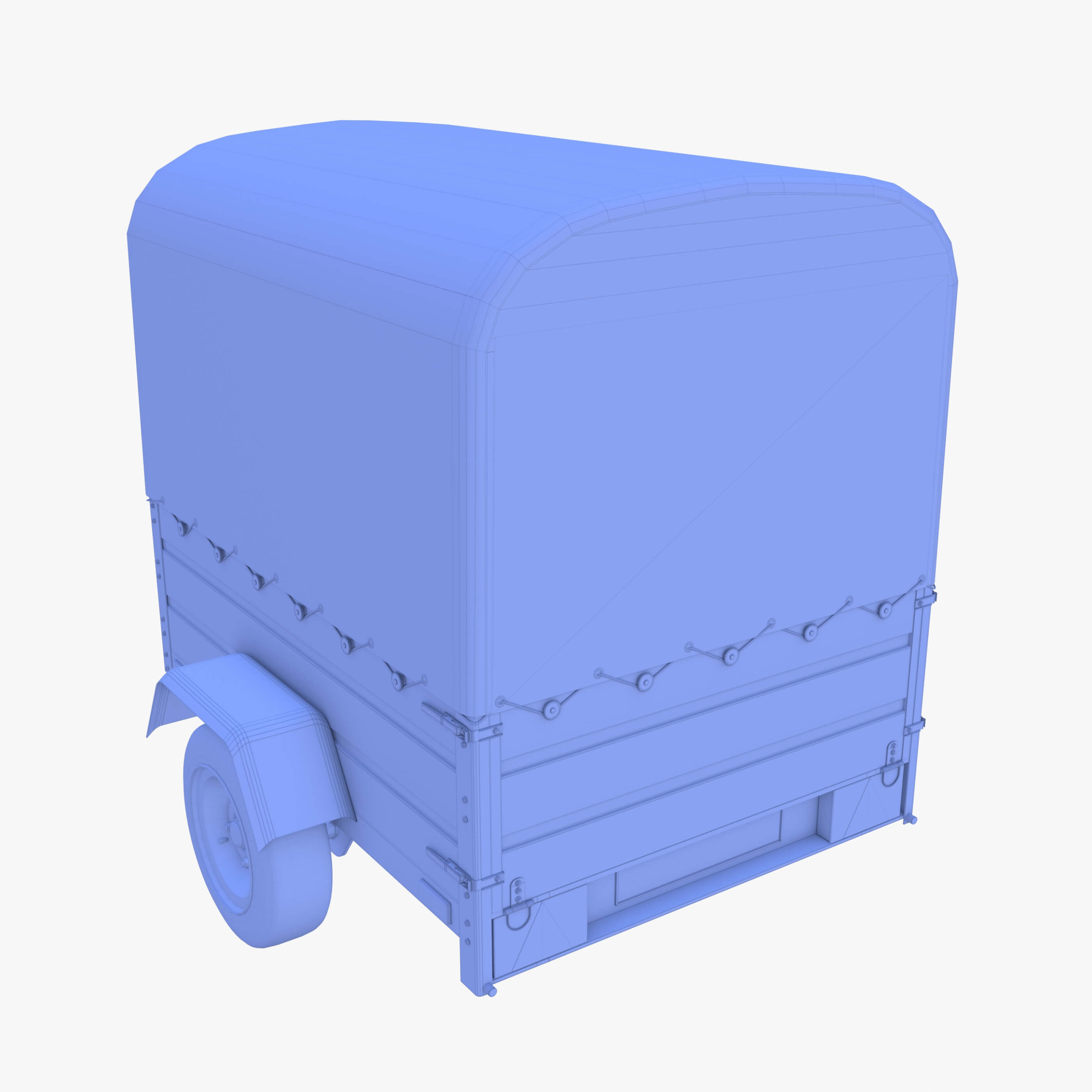 Cargo Trailer V1 - 3D Model by dragosburian