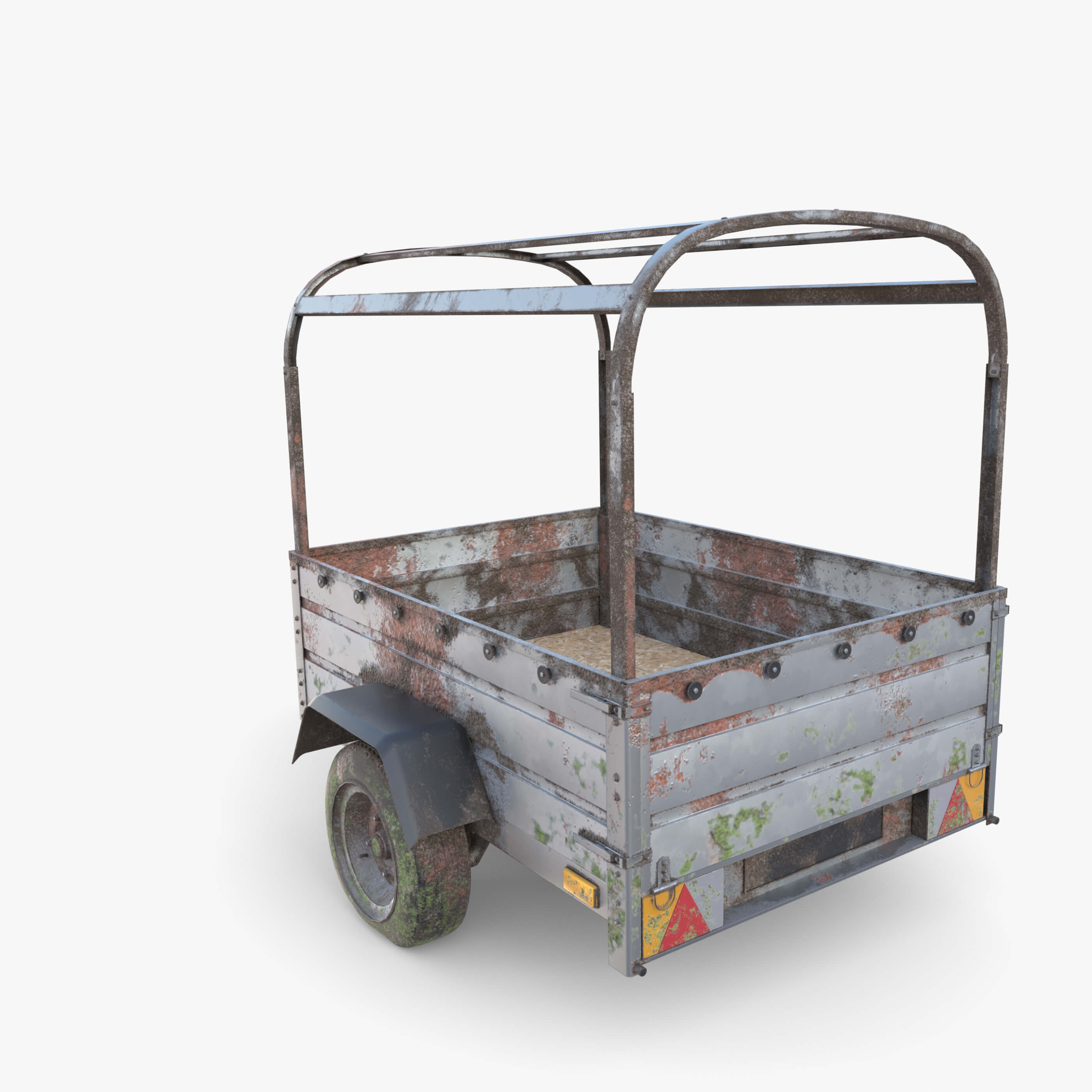 Cargo Trailer V2 Weathered - 3D Model by dragosburian