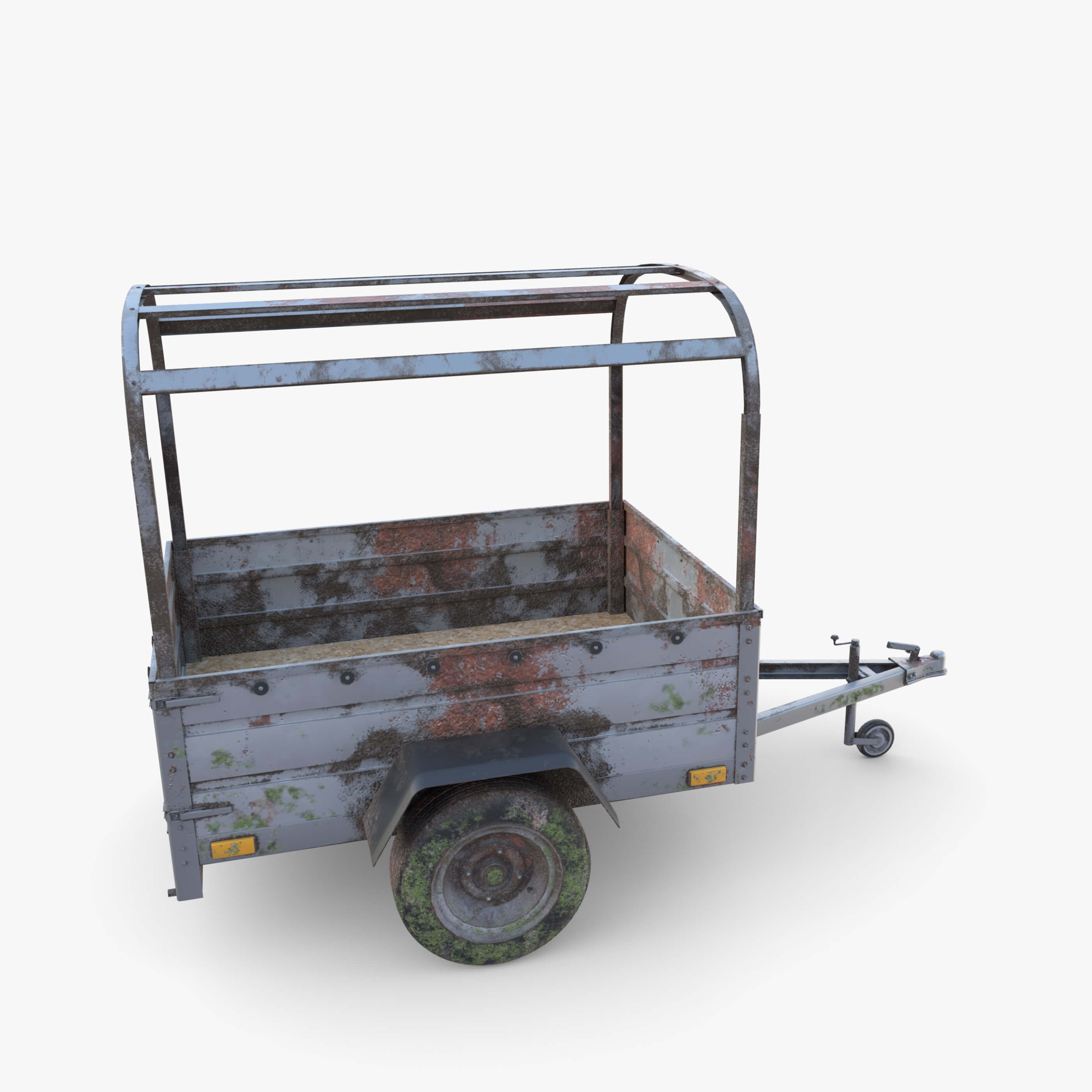 Cargo Trailer V2 Weathered - 3D Model by dragosburian
