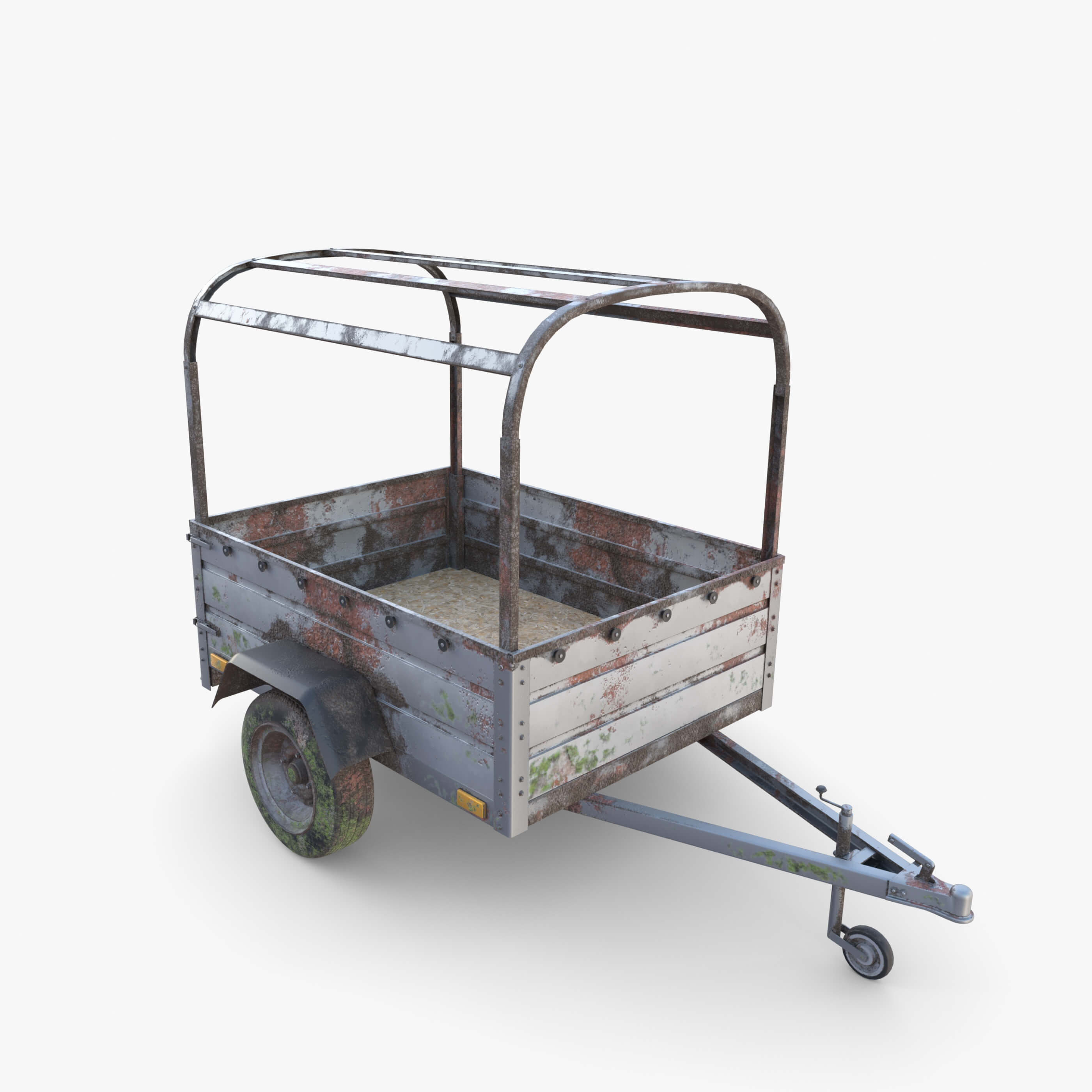 Cargo Trailer V2 Weathered - 3D Model by dragosburian