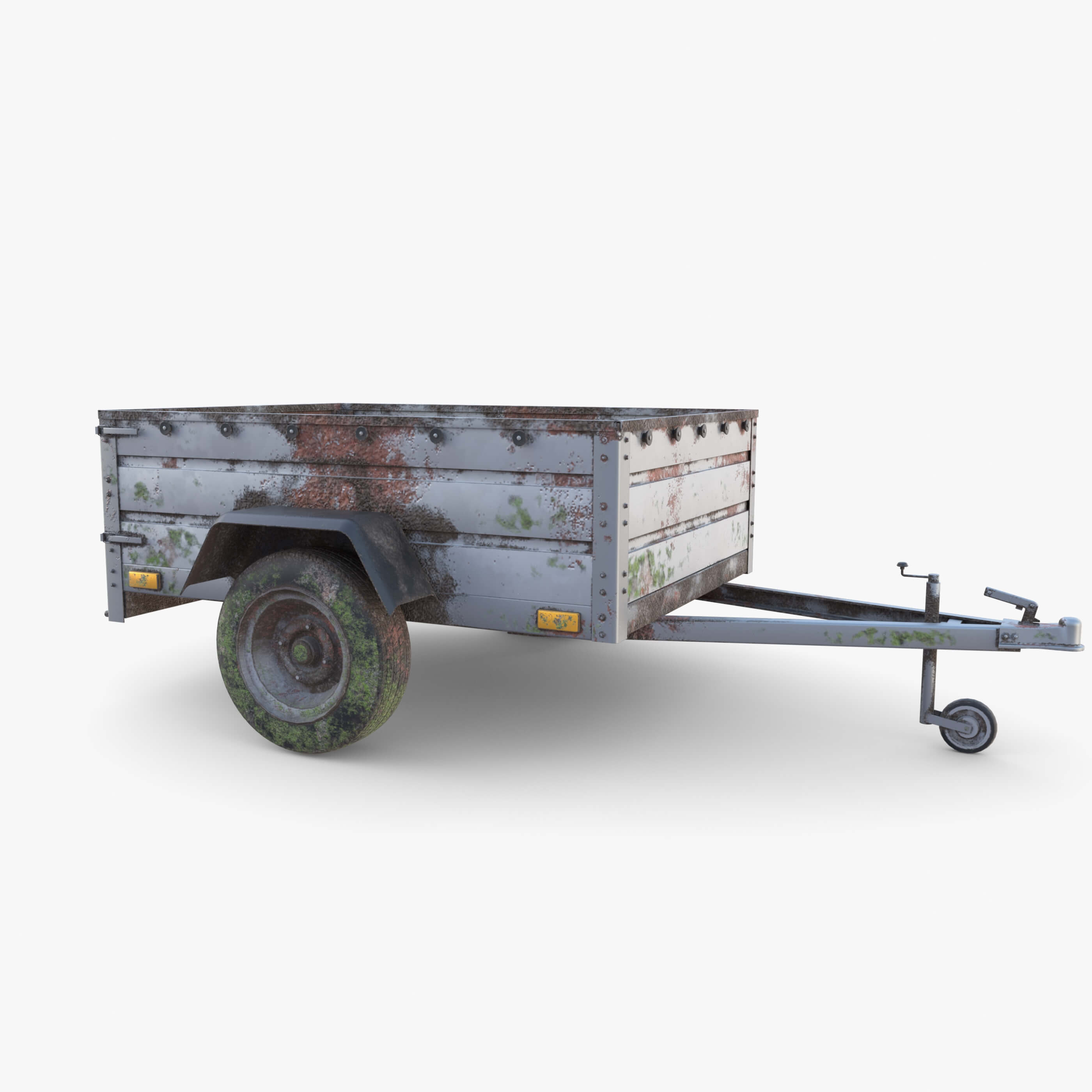 Cargo Trailer V3 Weathered - 3D Model by dragosburian