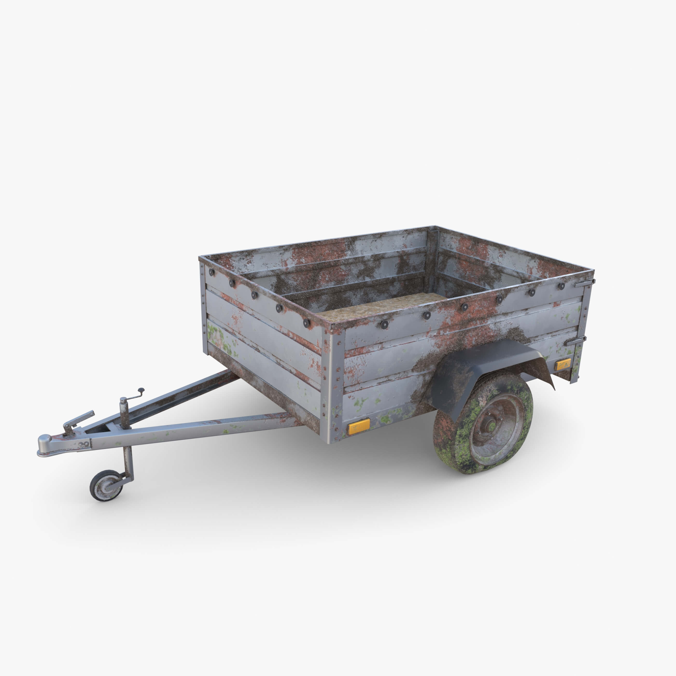 Cargo Trailer V3 Weathered - 3D Model by dragosburian