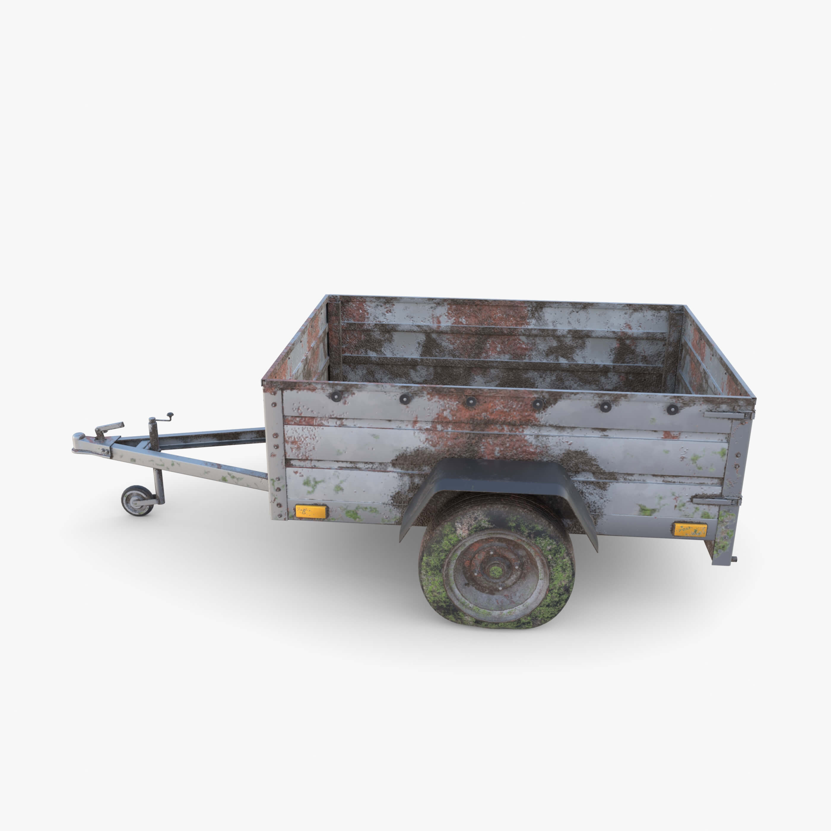 Cargo Trailer V3 Weathered - 3D Model by dragosburian