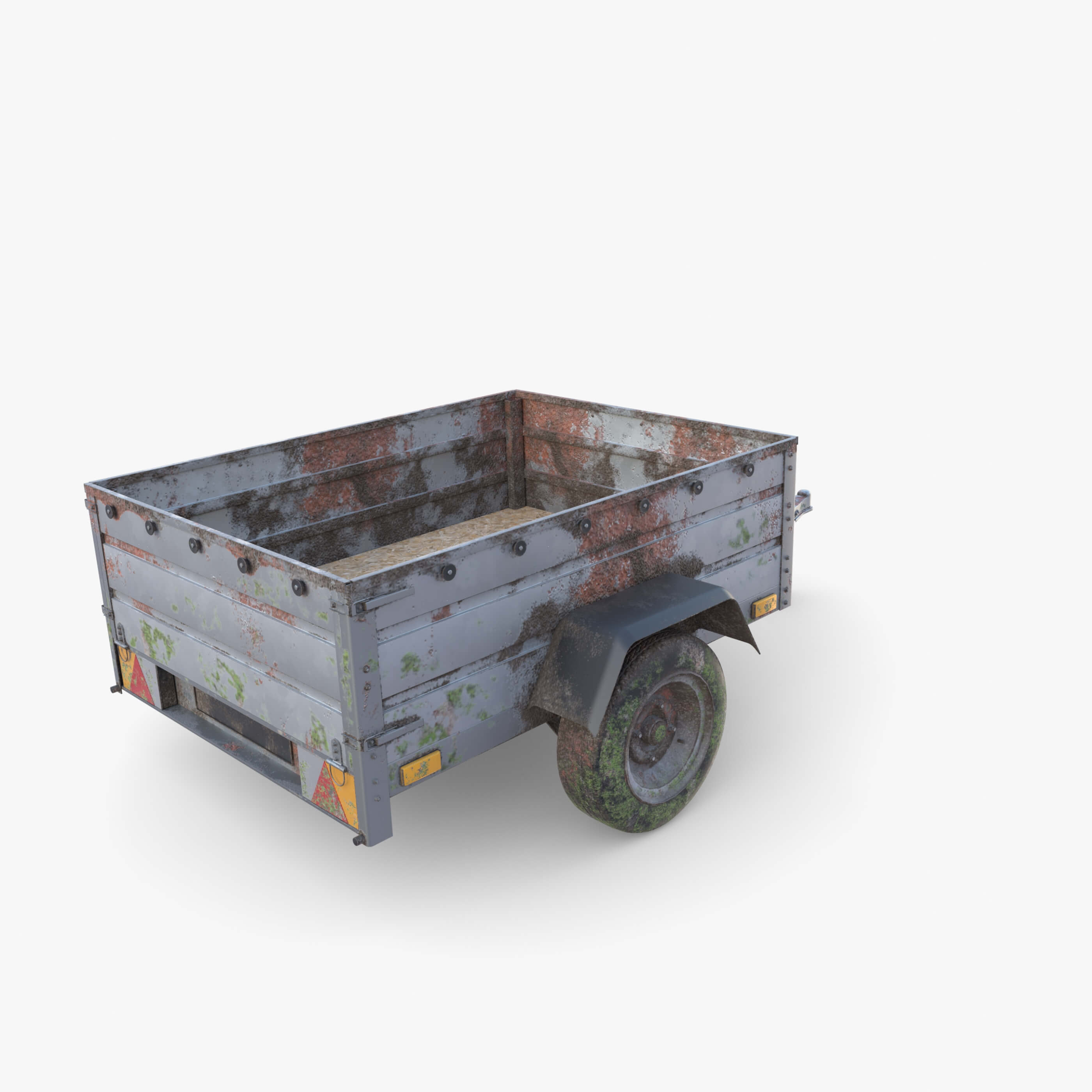 Cargo Trailer V3 Weathered - 3D Model by dragosburian