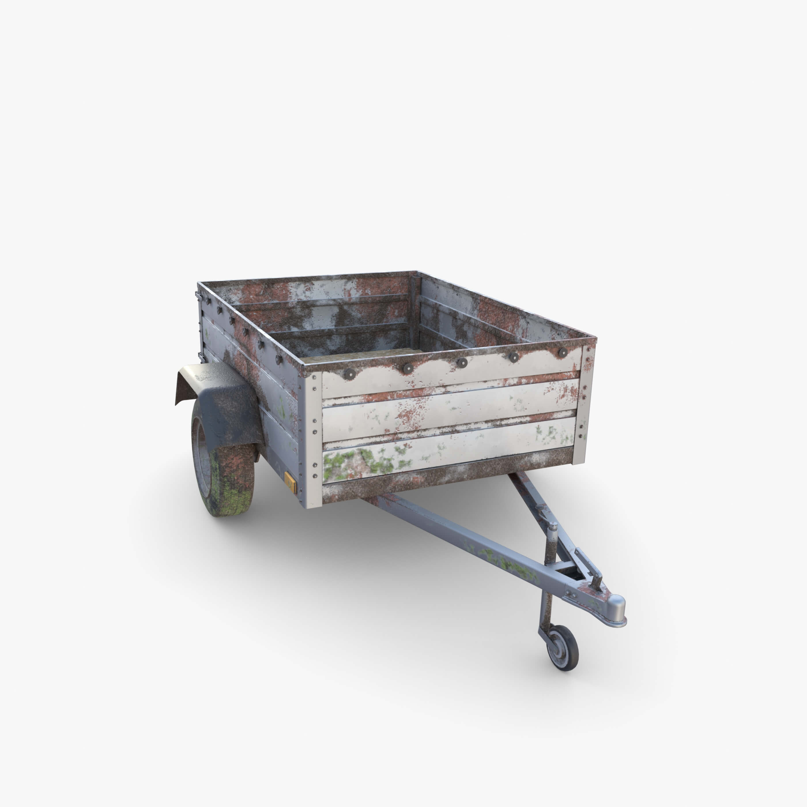 Cargo Trailer V3 Weathered - 3D Model by dragosburian