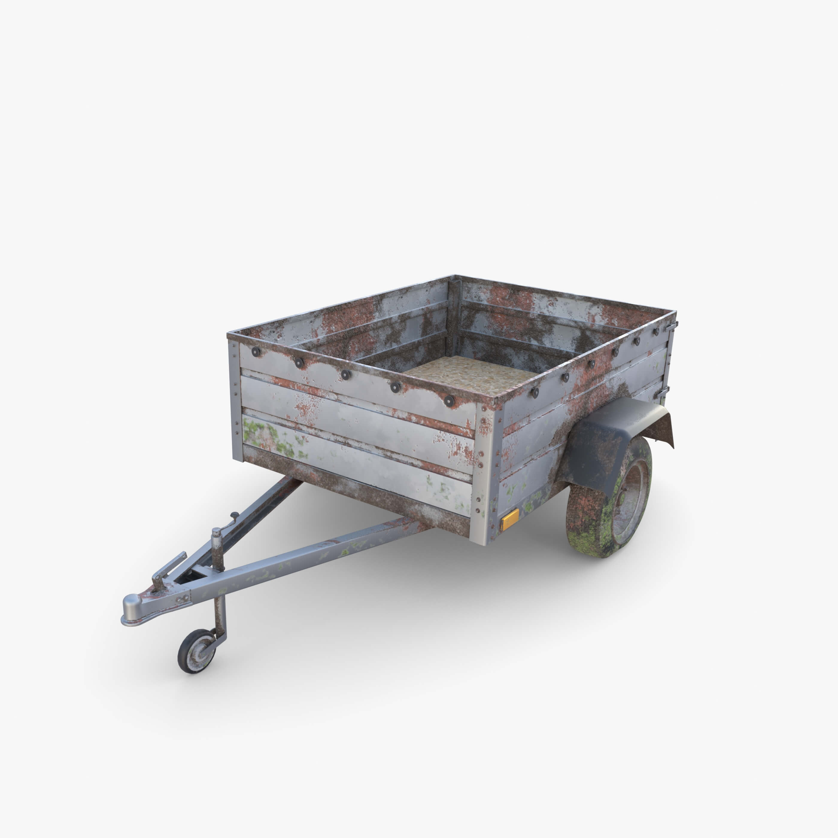 Cargo Trailer V3 Weathered - 3D Model by dragosburian