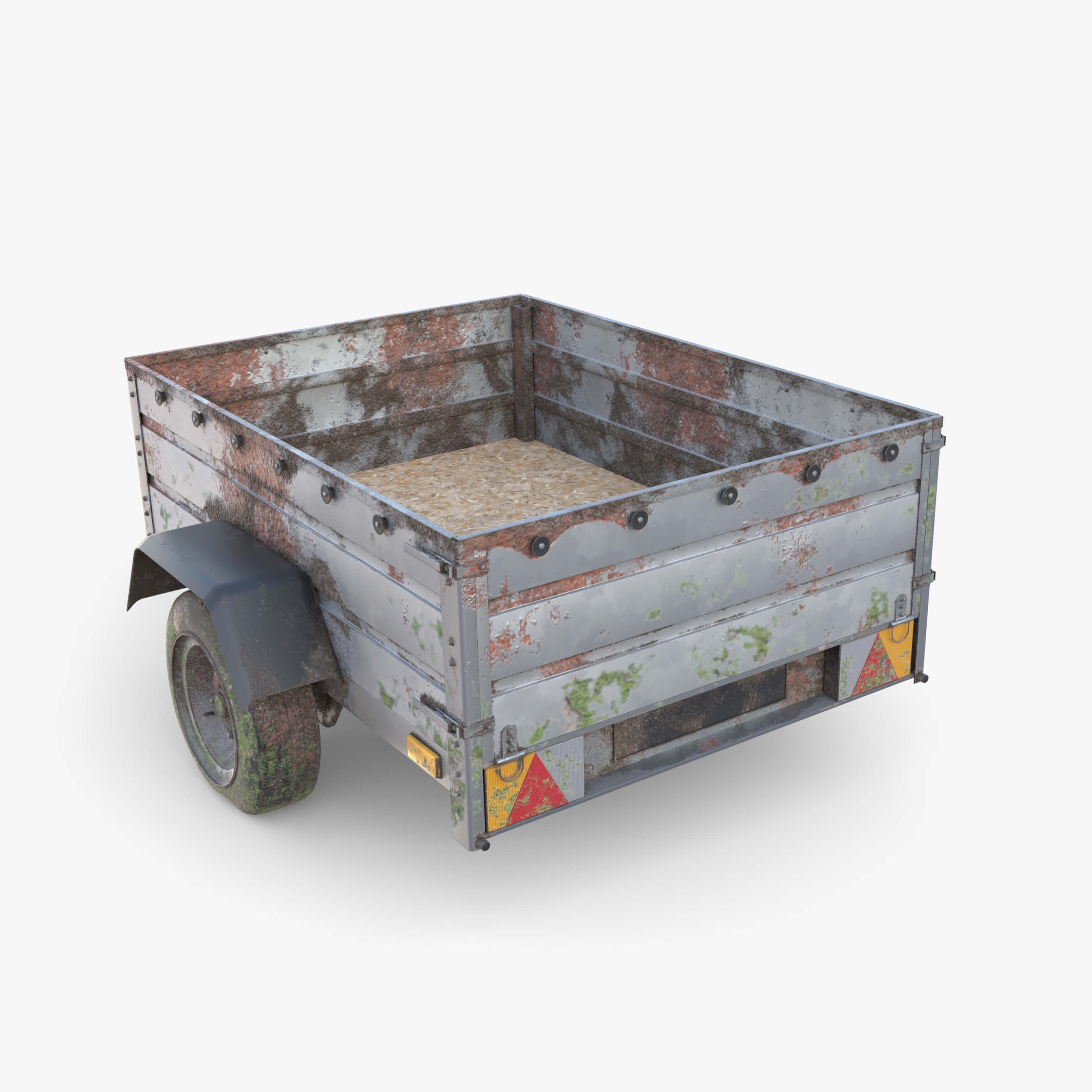 Cargo Trailer V3 Weathered - 3D Model by dragosburian