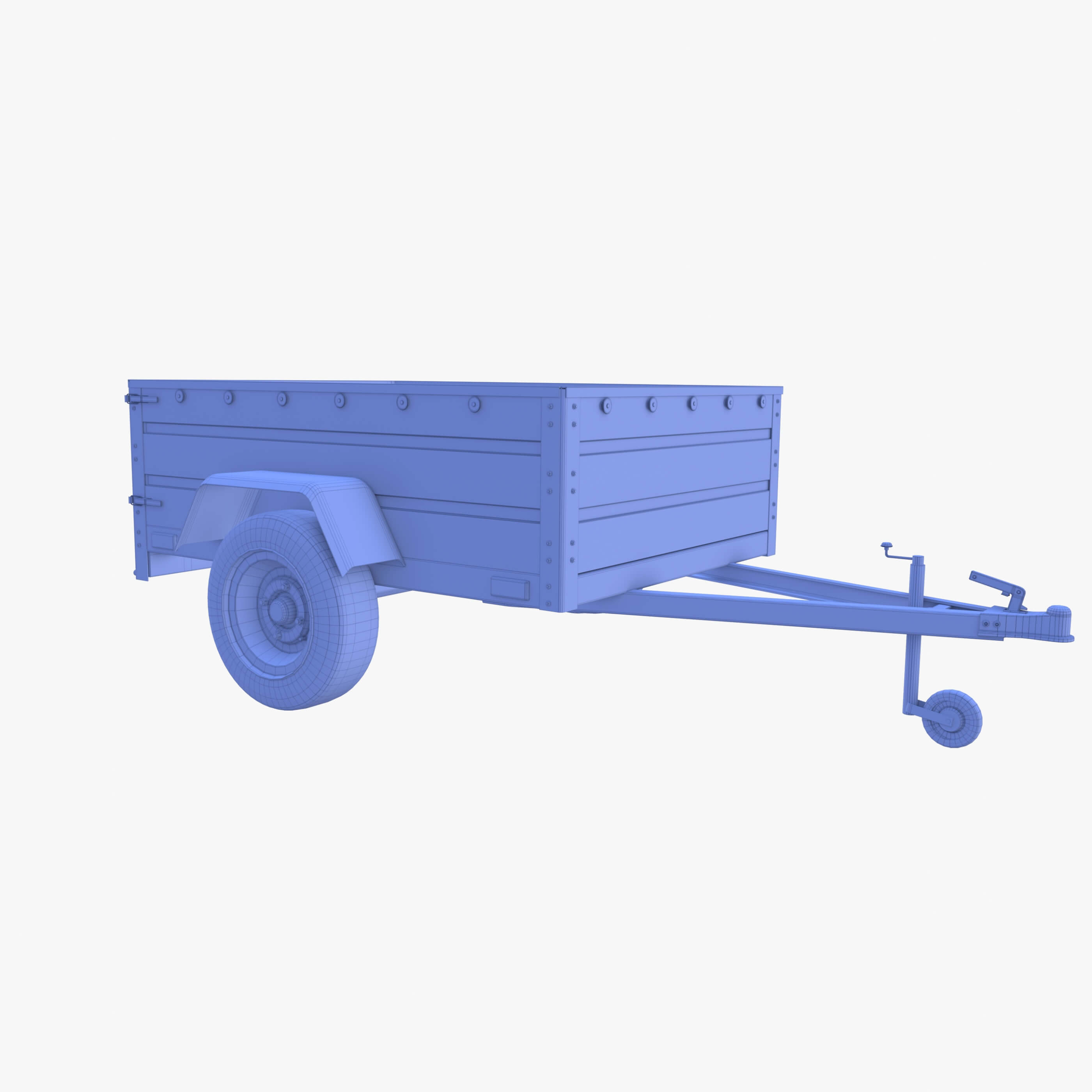 Cargo Trailer V3 Weathered - 3D Model by dragosburian