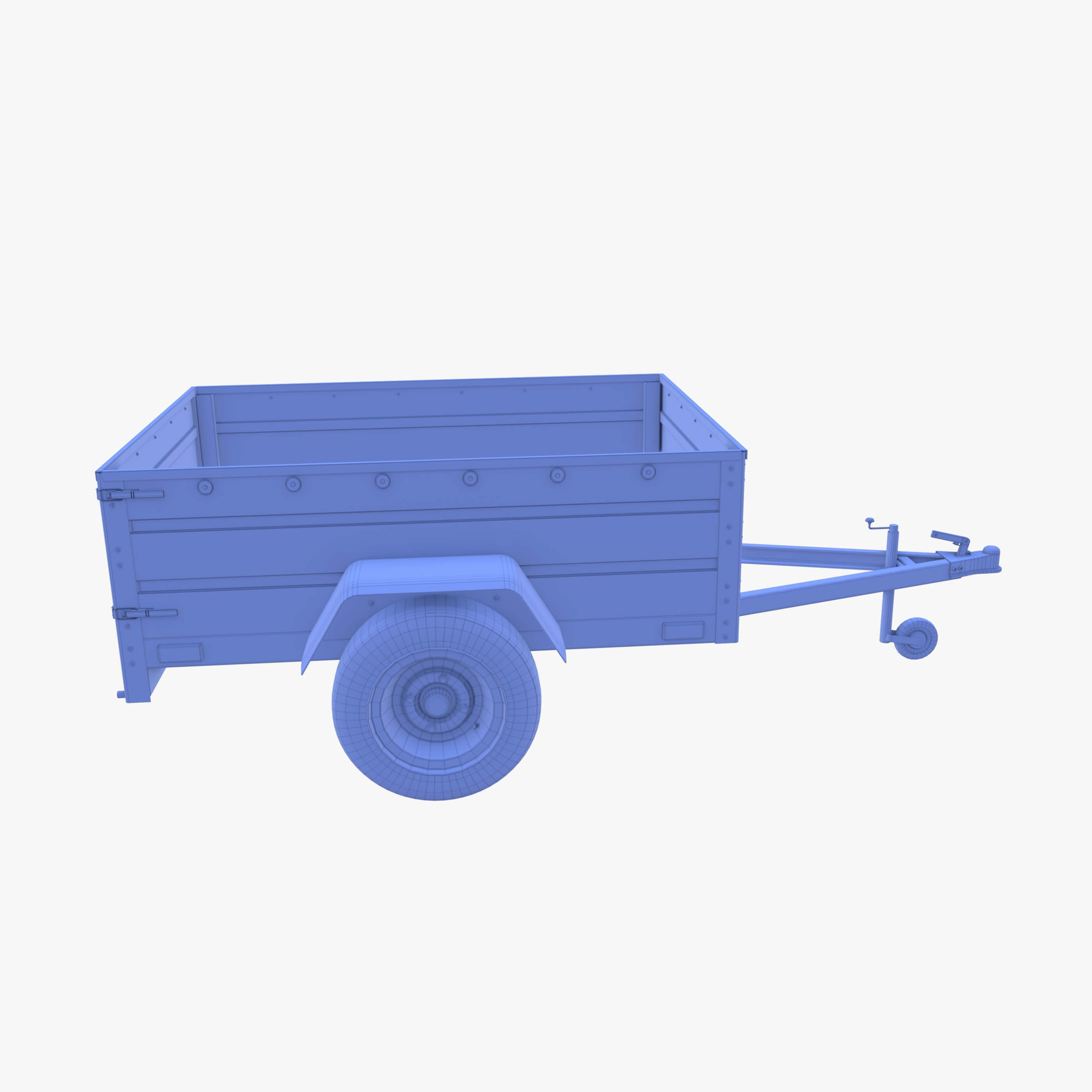 Cargo Trailer V3 Weathered - 3D Model by dragosburian