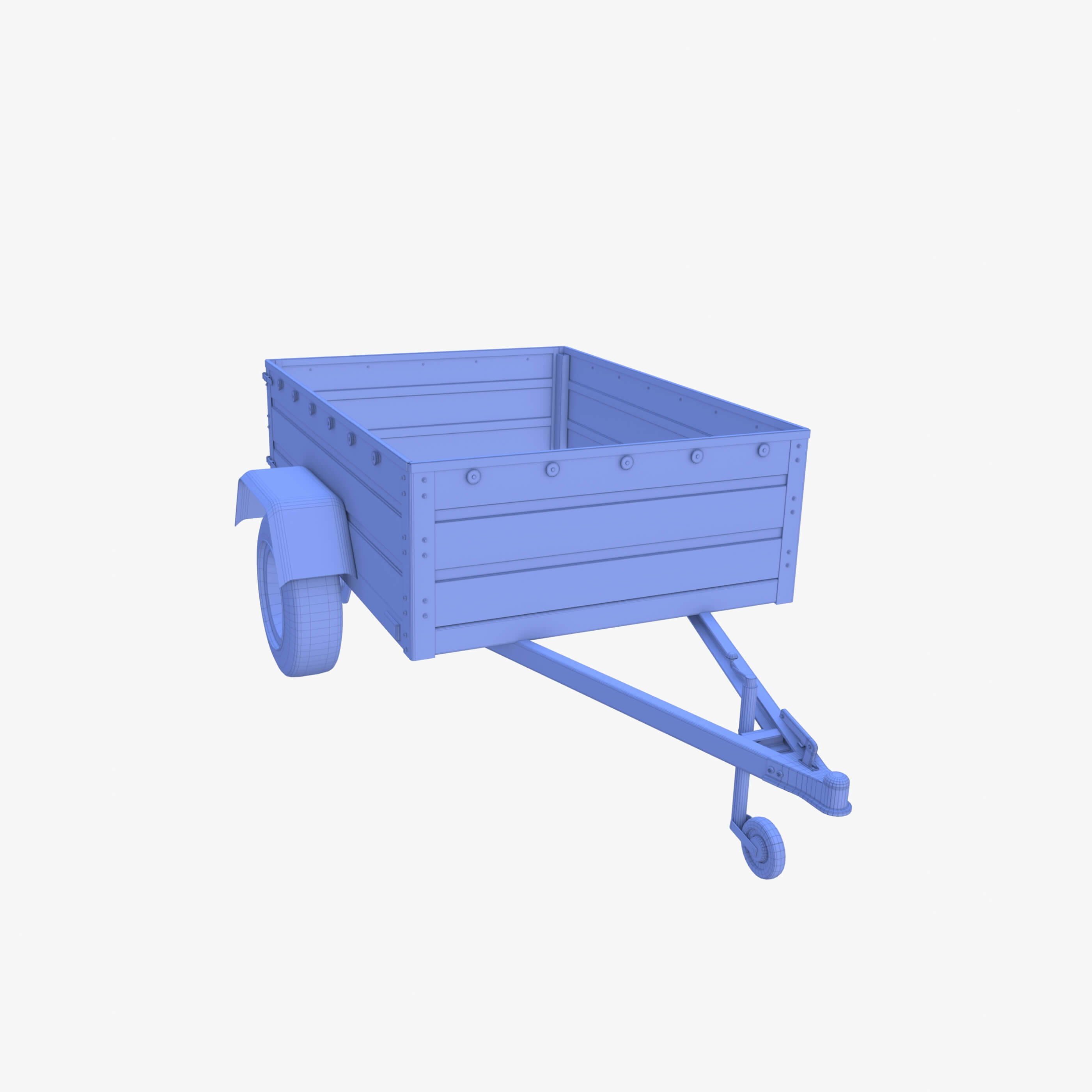 Cargo Trailer V3 Weathered - 3D Model by dragosburian