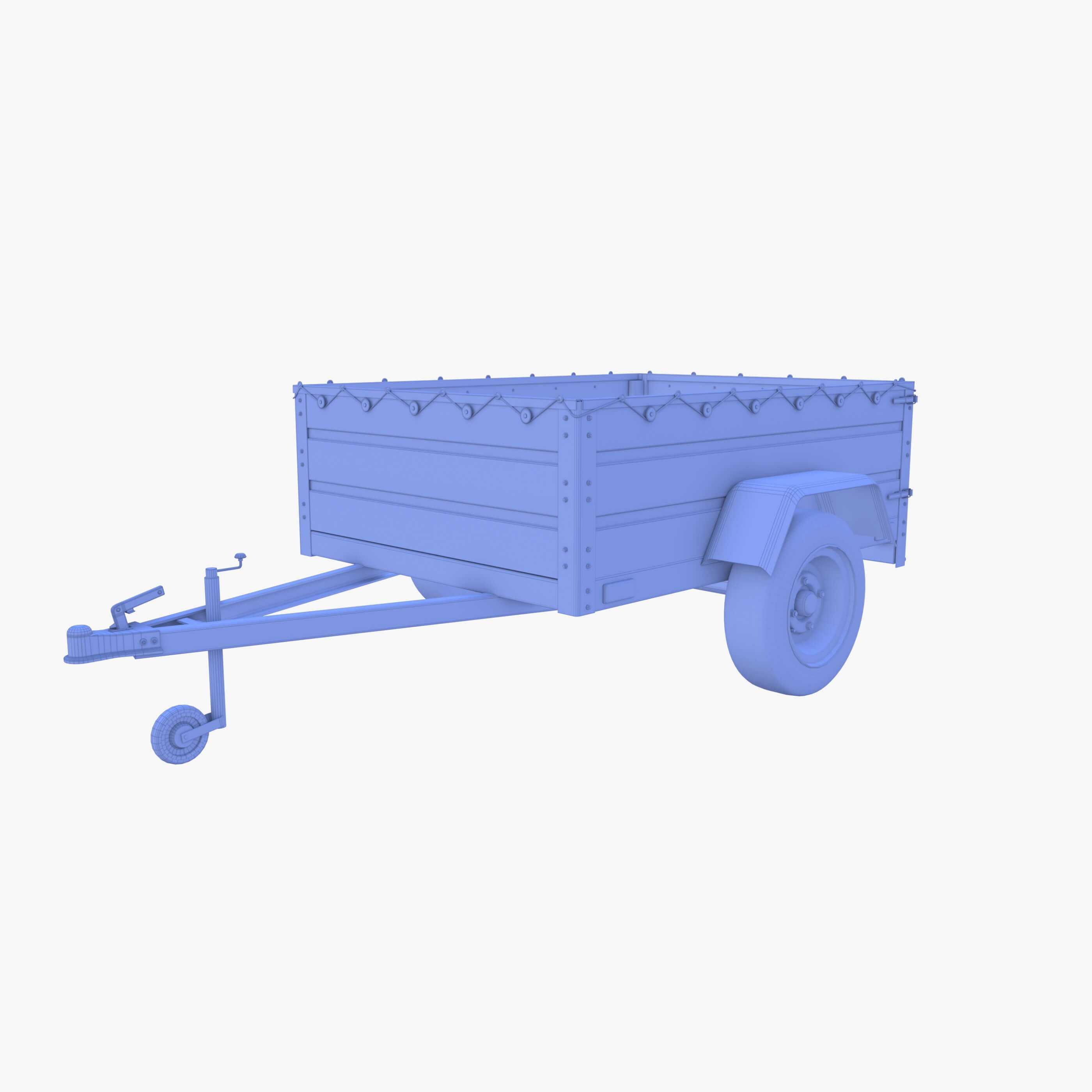 Cargo Trailer V3 - 3D Model by dragosburian
