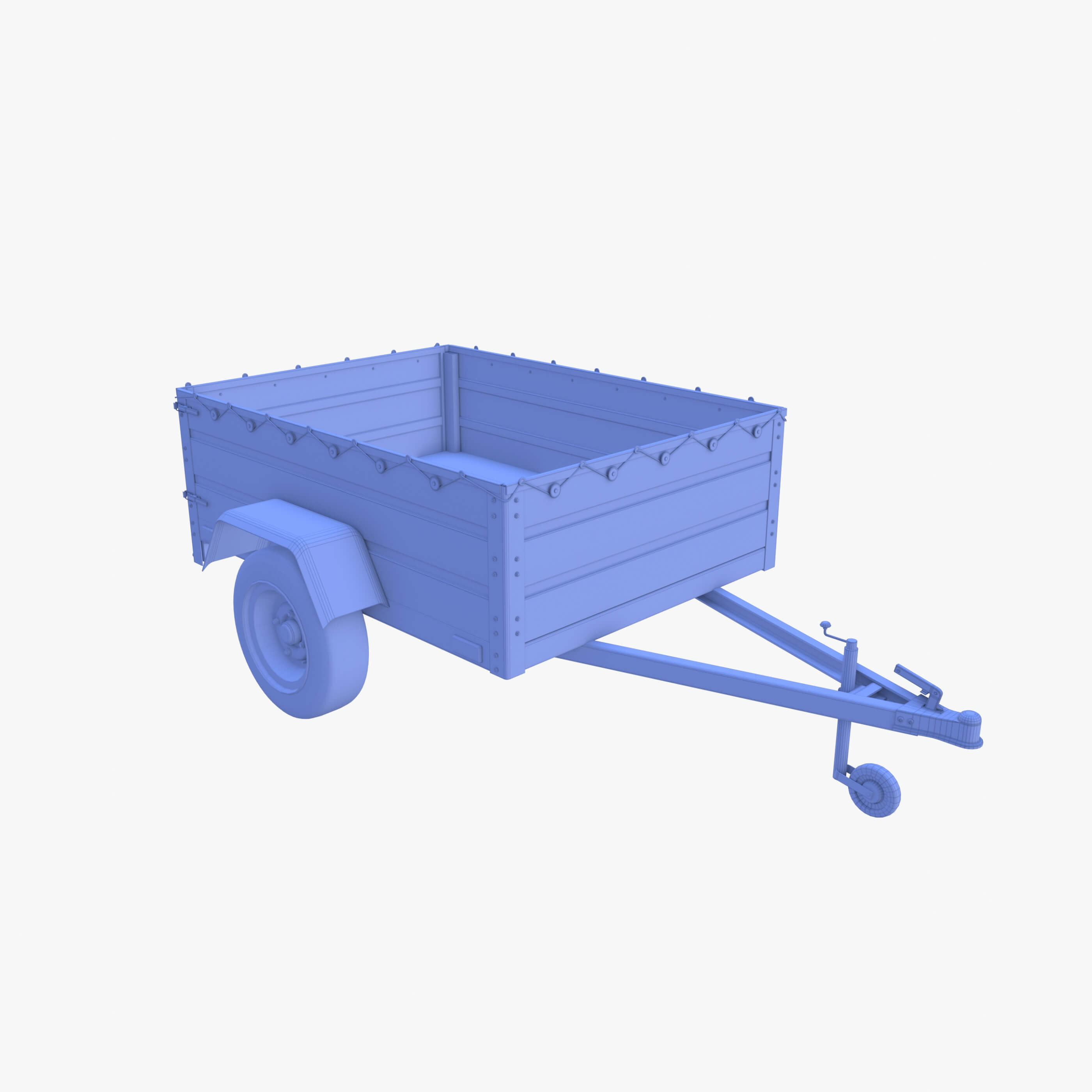 Cargo Trailer V3 - 3D Model by dragosburian