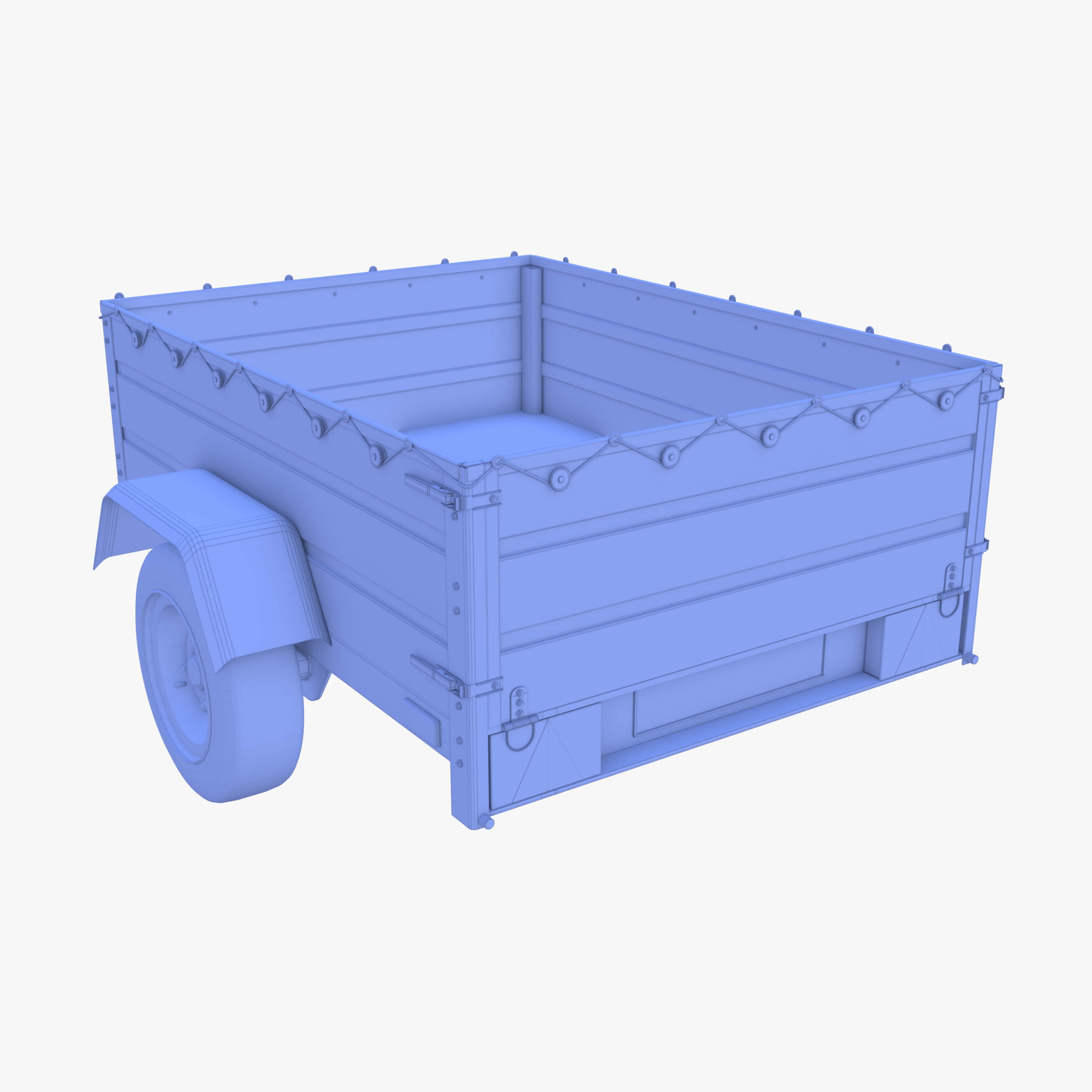 Cargo Trailer V3 - 3D Model by dragosburian