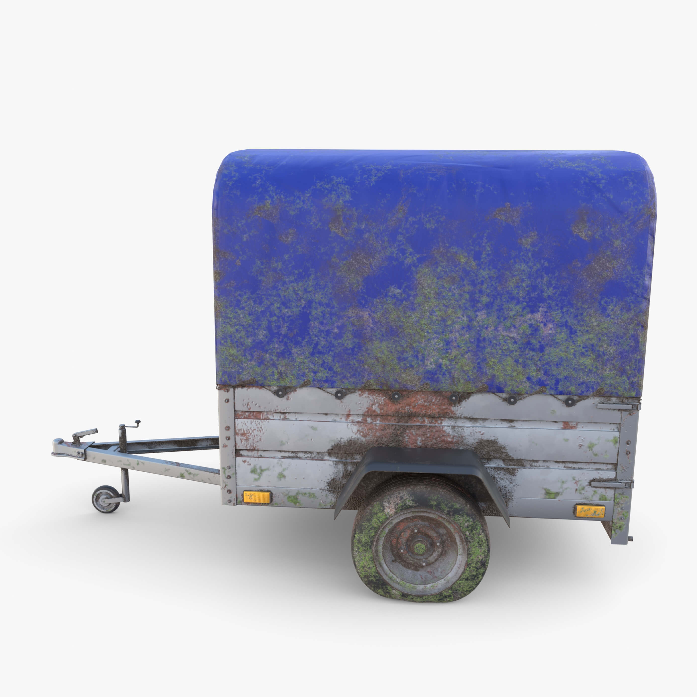 Cargo Trailer V4 Weathered - 3D Model by dragosburian