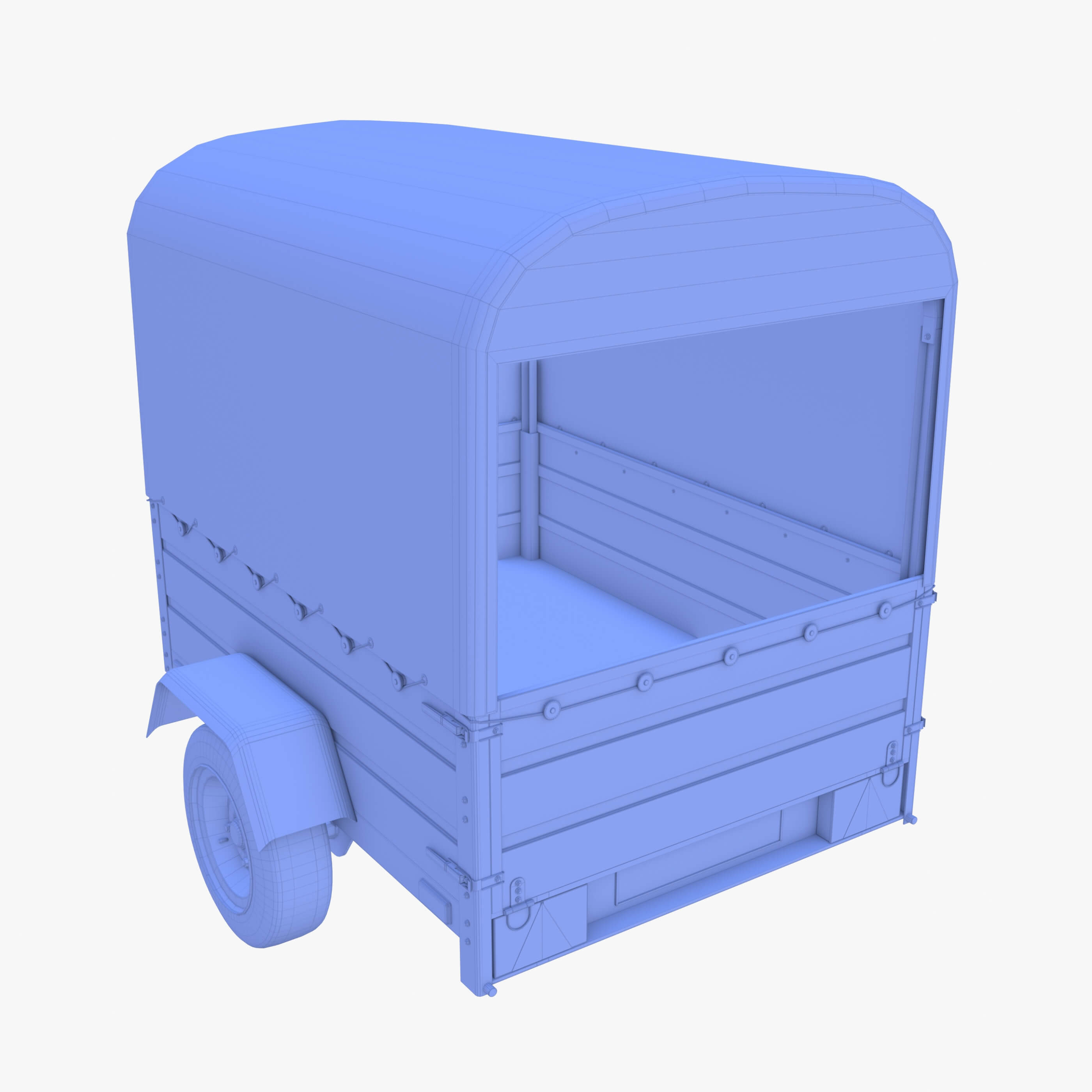 Cargo Trailer V4 - 3D Model by dragosburian