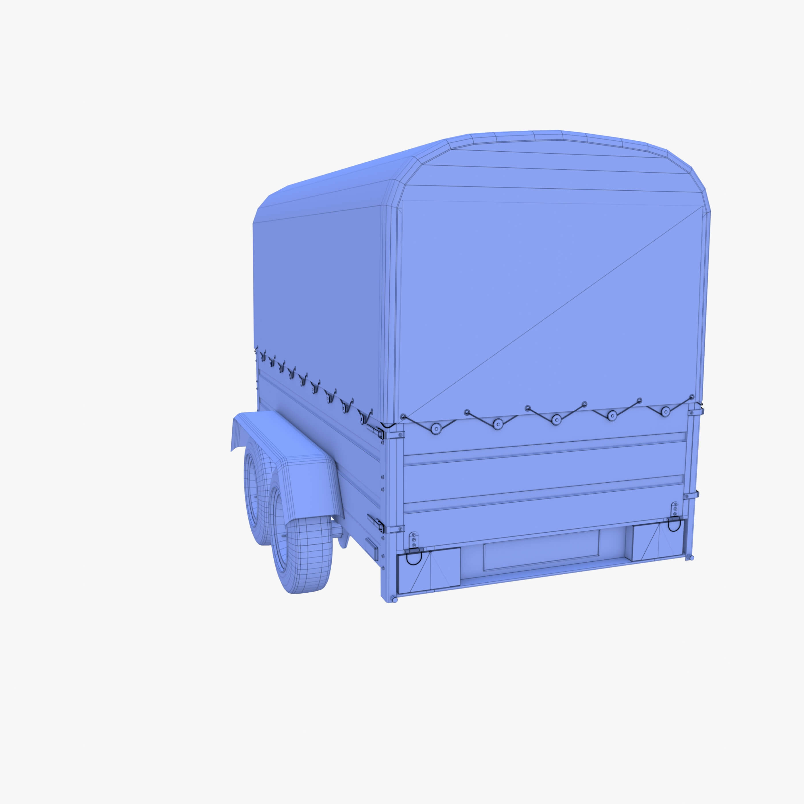 Cargo Trailer V5 - 3D Model by dragosburian