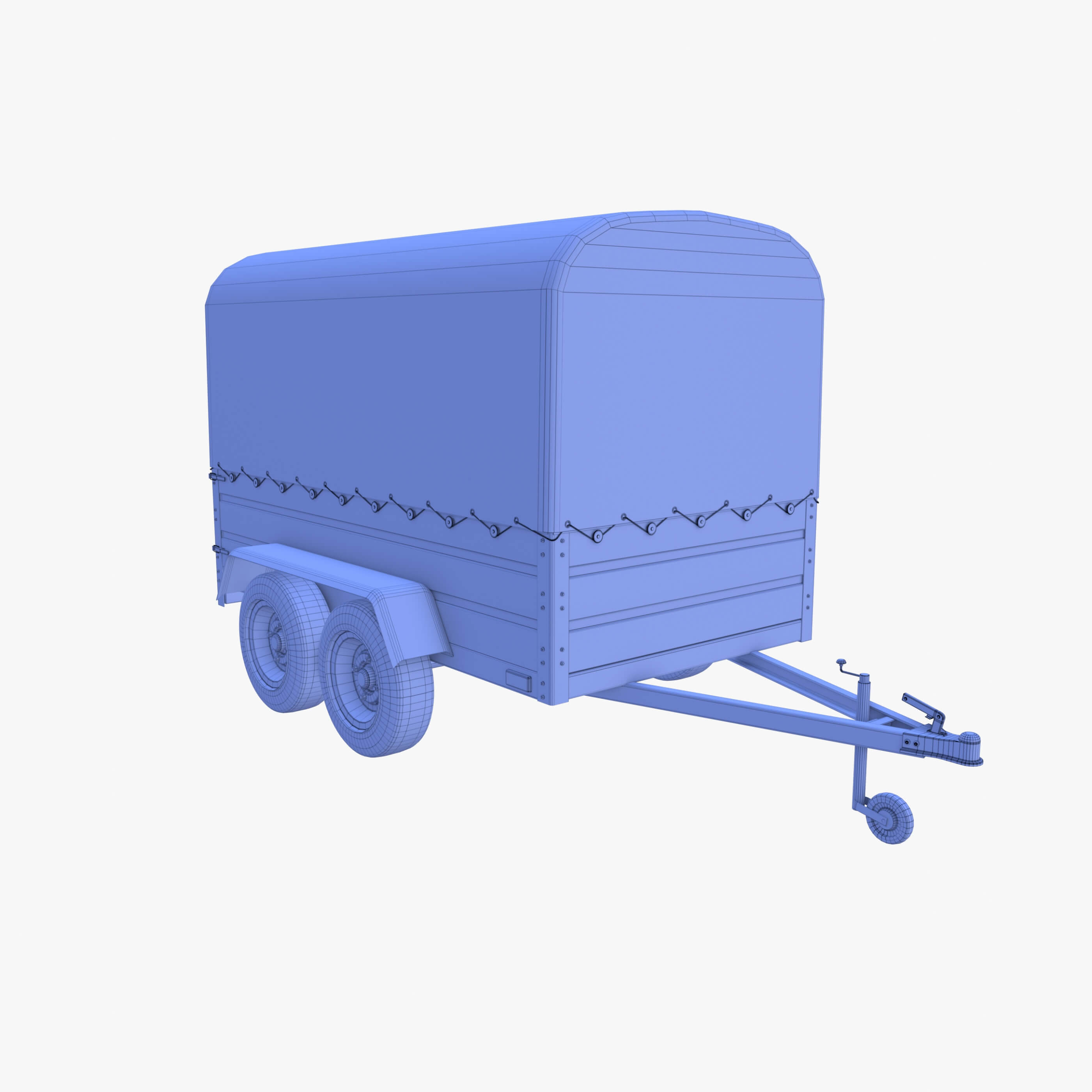 Cargo Trailer V5 - 3D Model by dragosburian