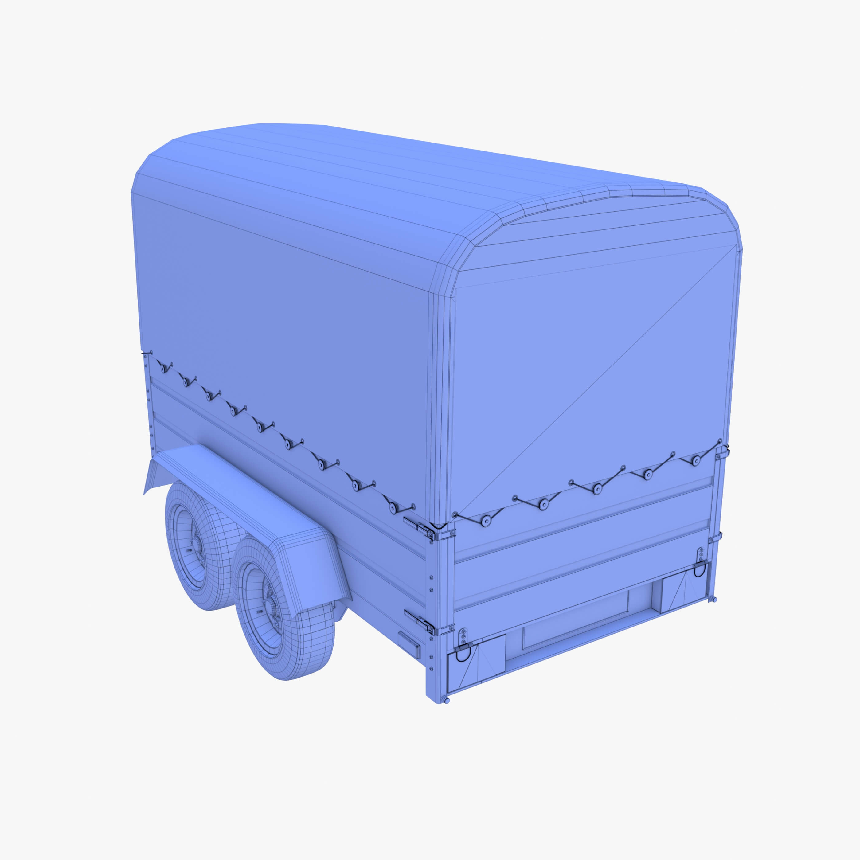 Cargo Trailer V5 - 3D Model by dragosburian