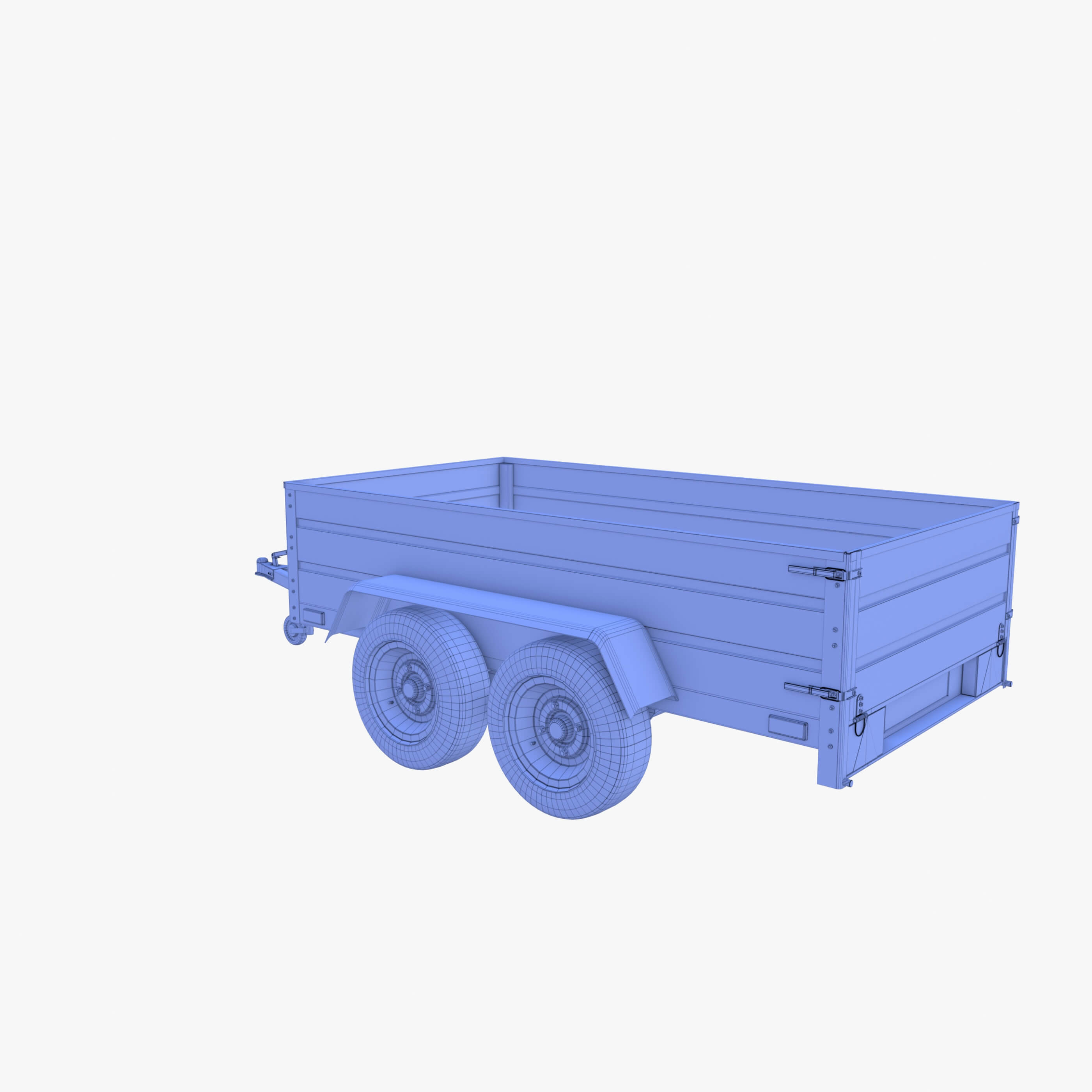 Cargo Trailer V7 - 3D Model by dragosburian