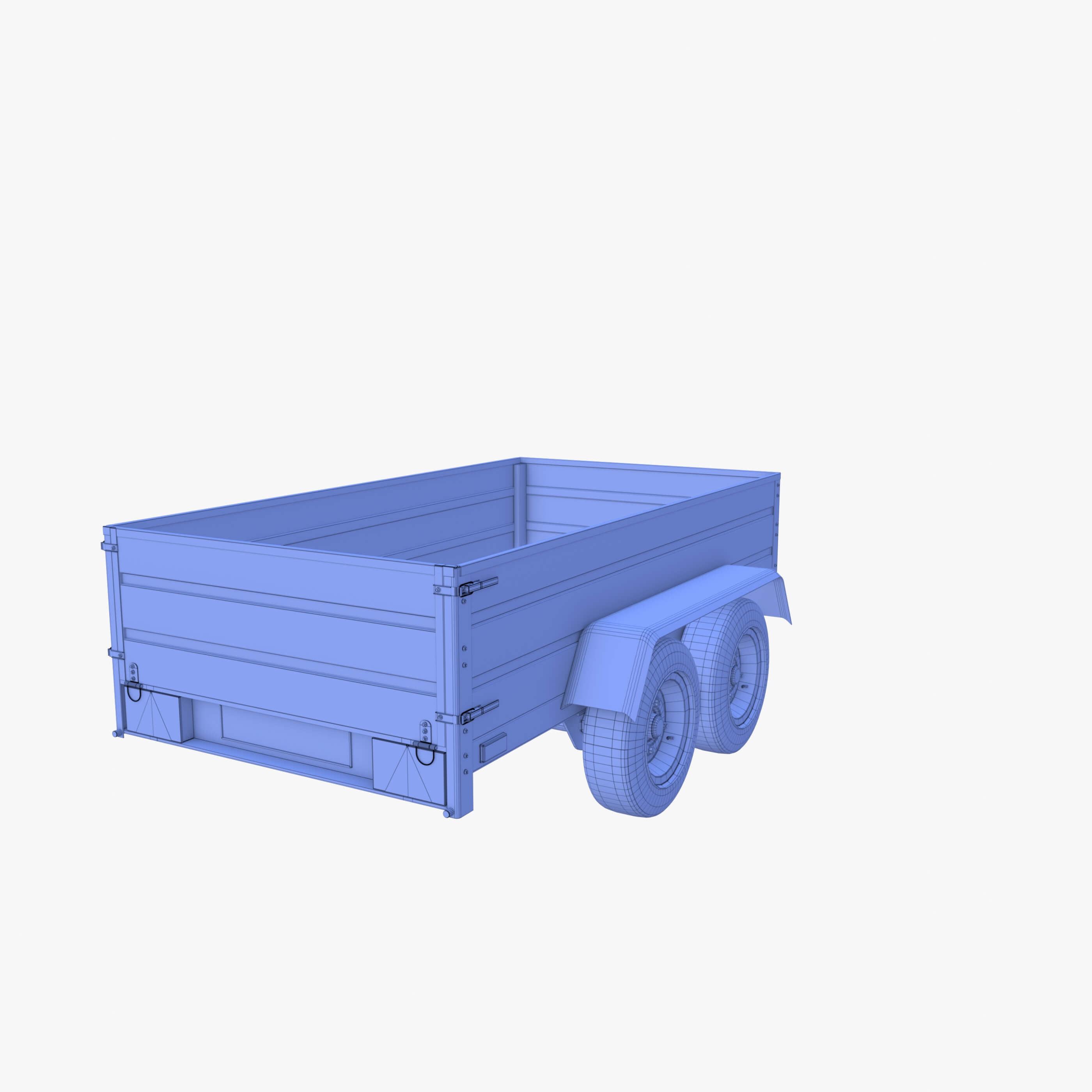 Cargo Trailer V7 - 3D Model by dragosburian