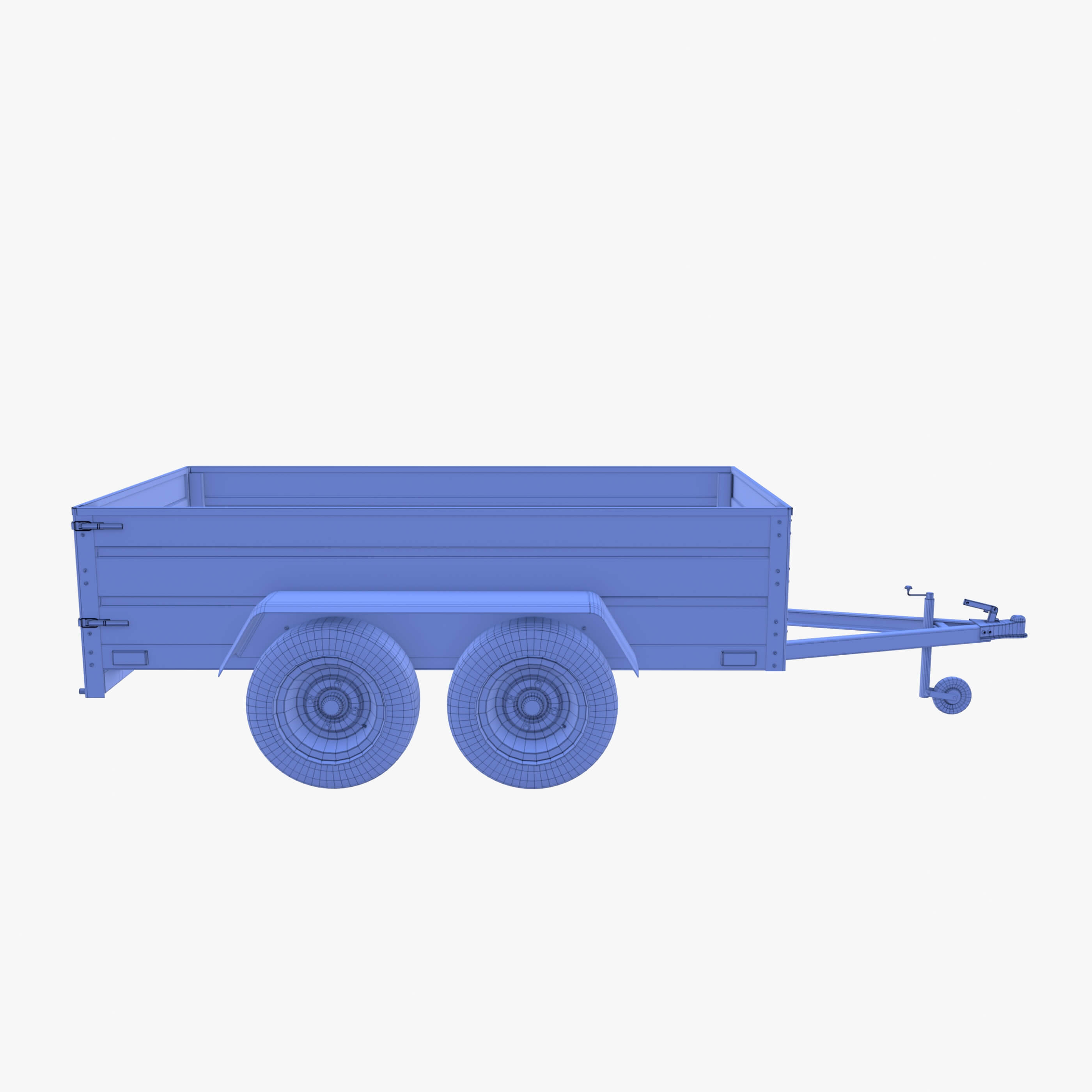 Cargo Trailer V7 - 3D Model by dragosburian