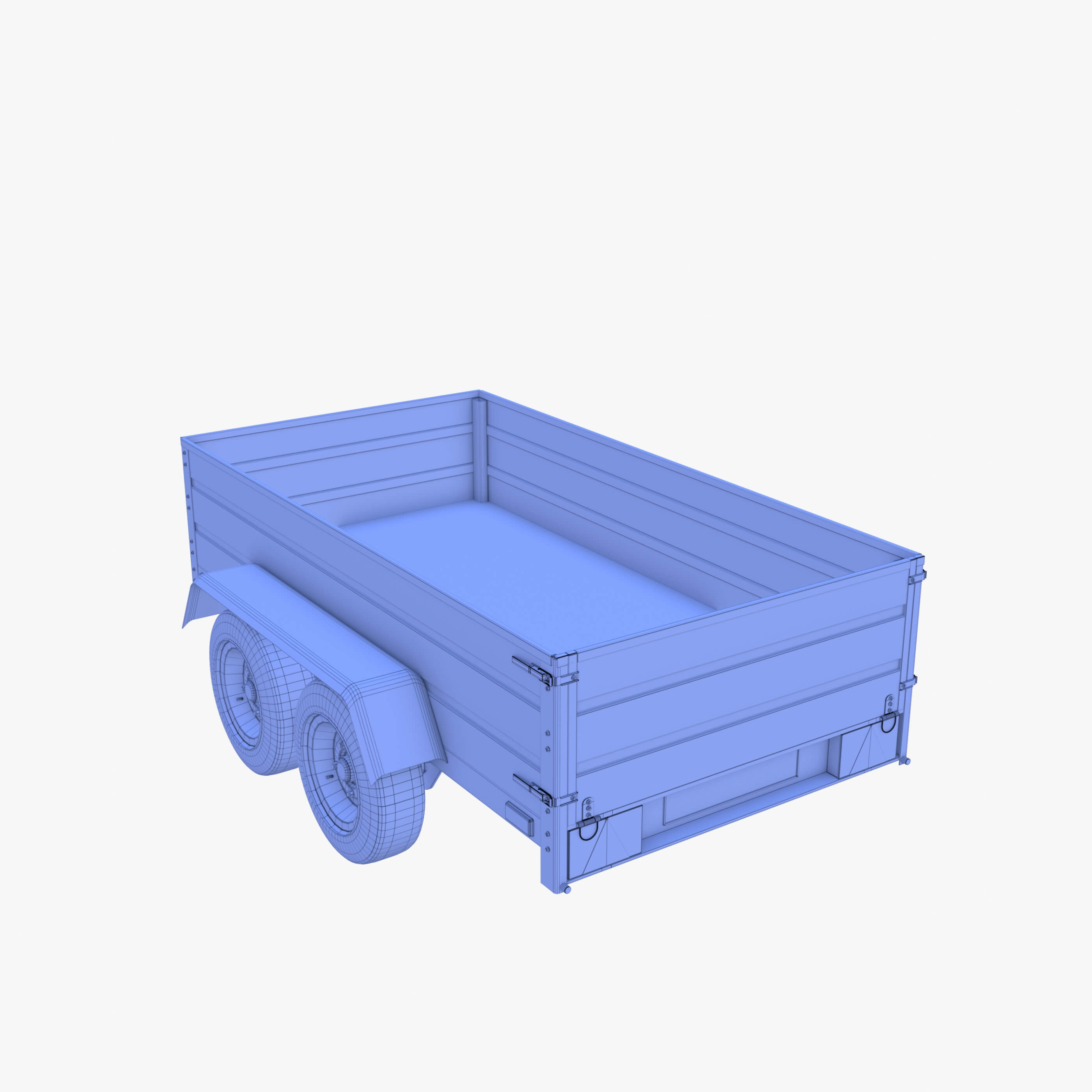 Cargo Trailer V7 - 3D Model by dragosburian
