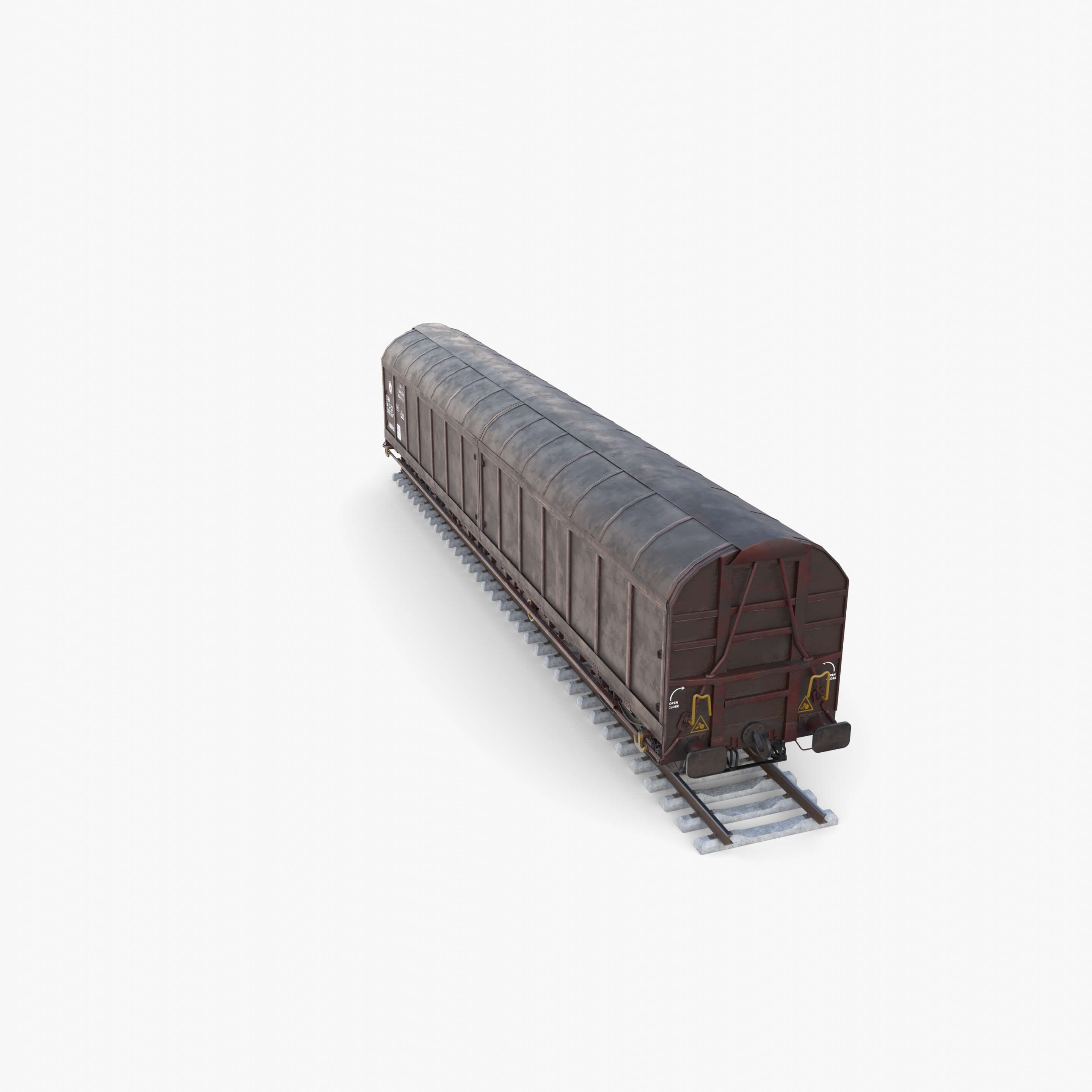 Cfr Habis Sliding Door Wagon 339 Rail Car V1 - 3D Model by dragosburian