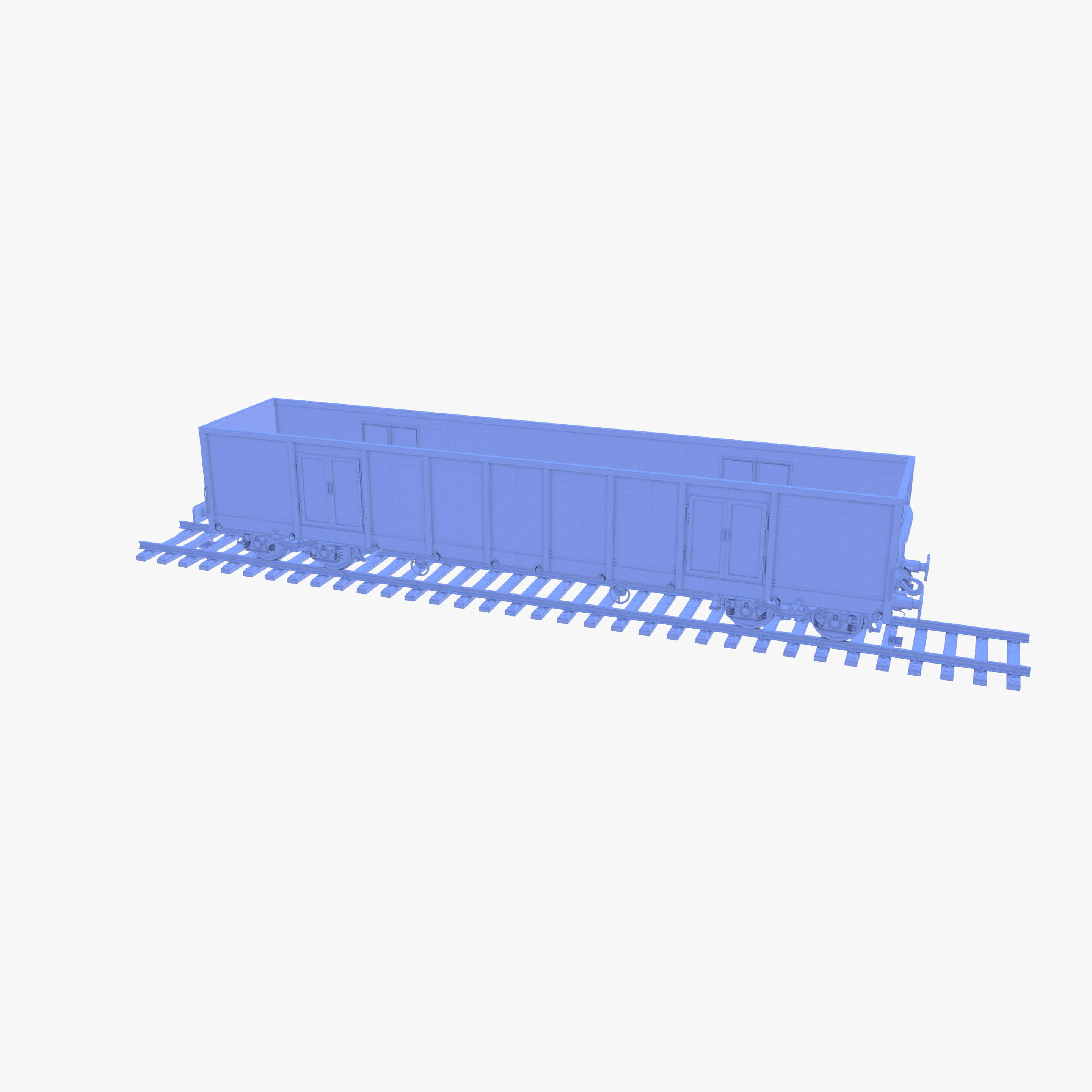 Cfr Open Box Rail Car V1 - 3D Model by dragosburian