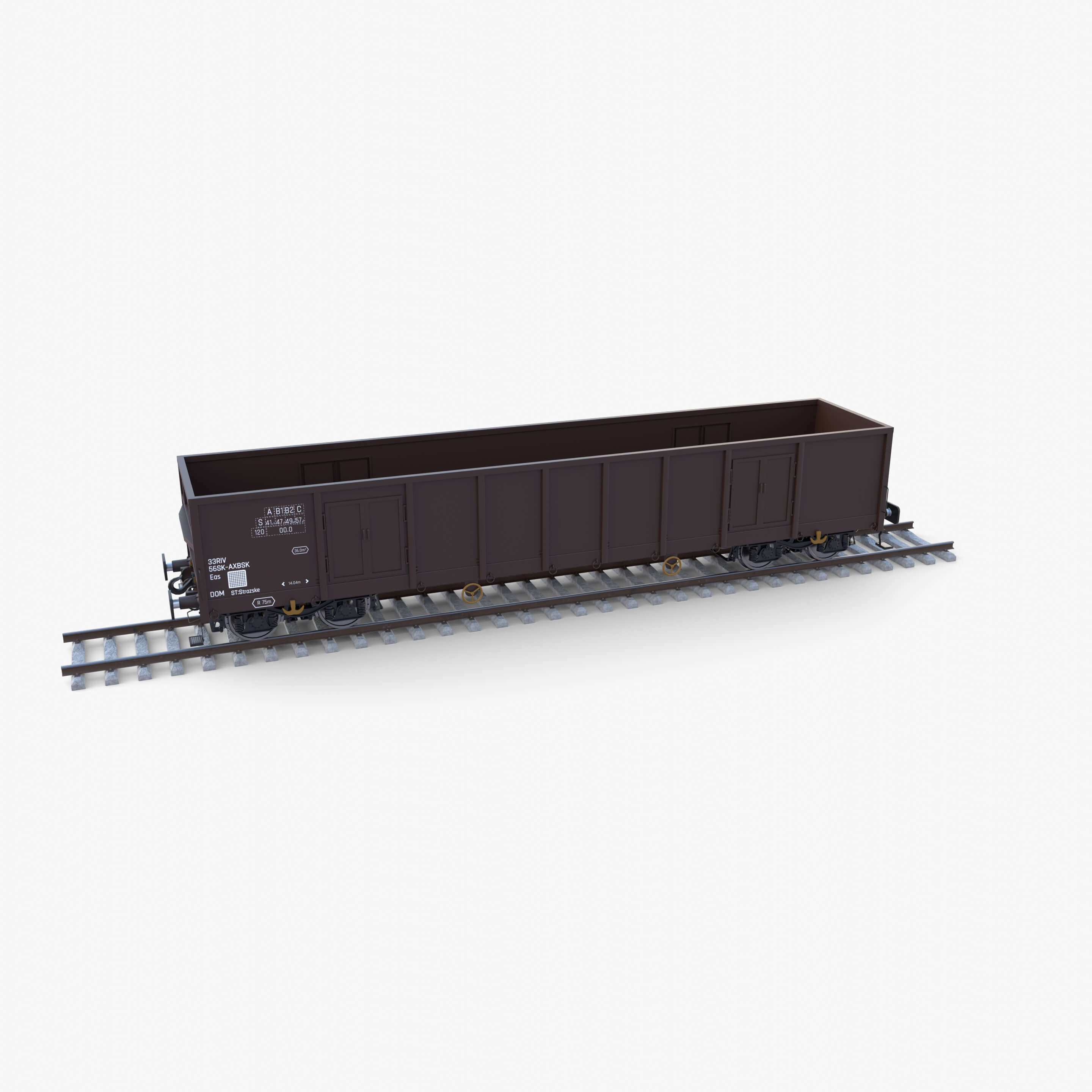 Cfr Open Box Rail Car V2 - 3D Model by dragosburian