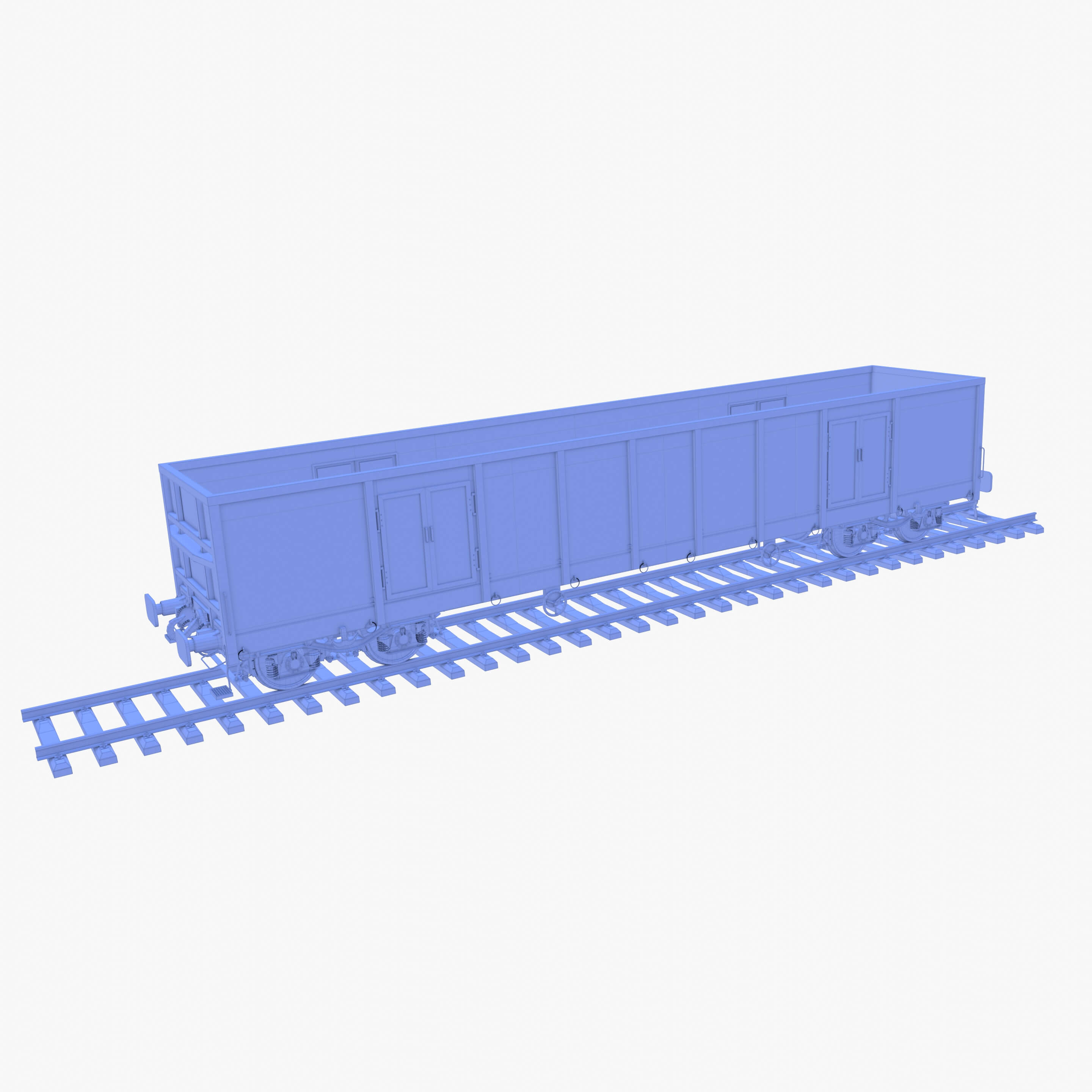 Cfr Open Box Rail Car V2 - 3D Model by dragosburian