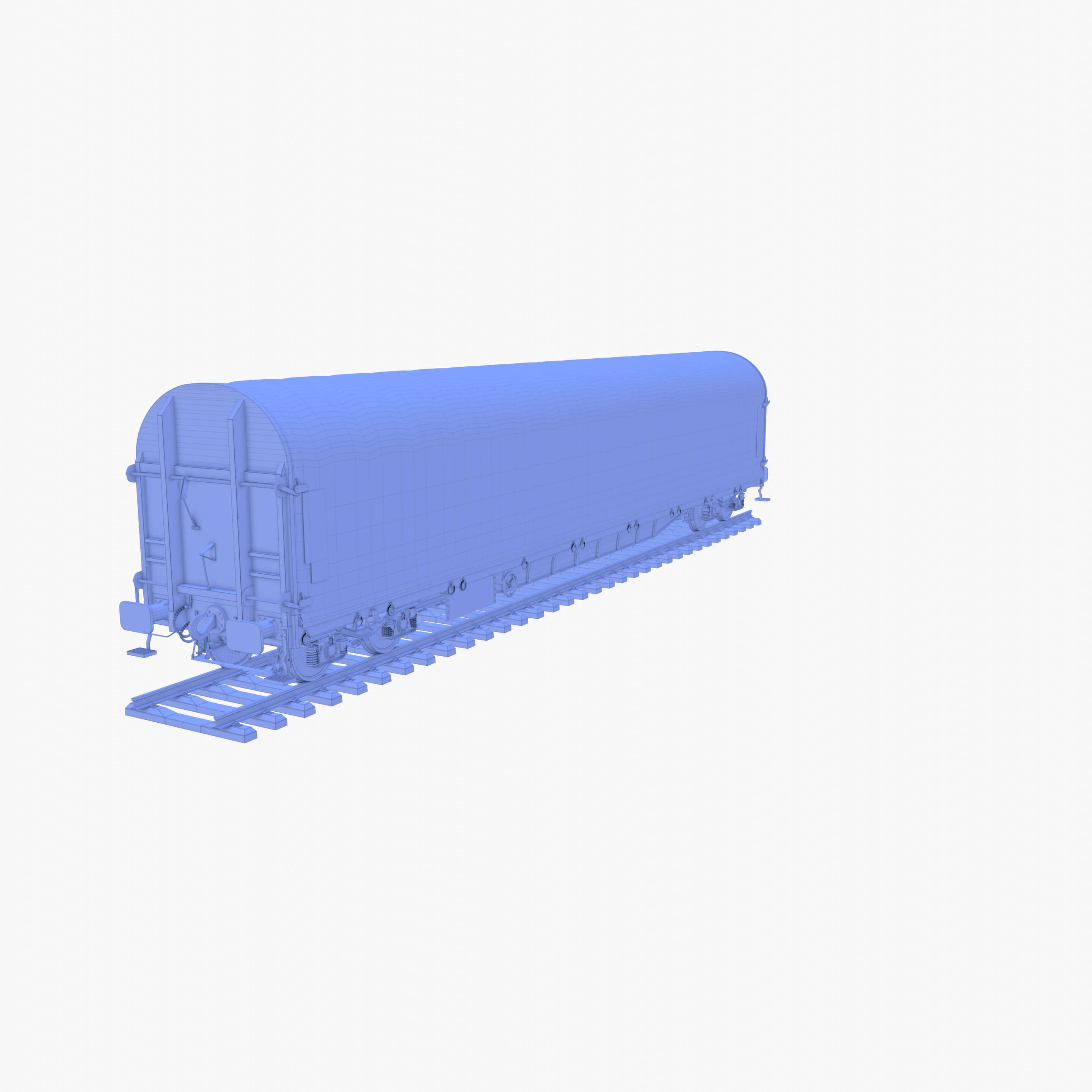 Cfr Sliding Tarp Rail Car V3 - 3D Model by dragosburian