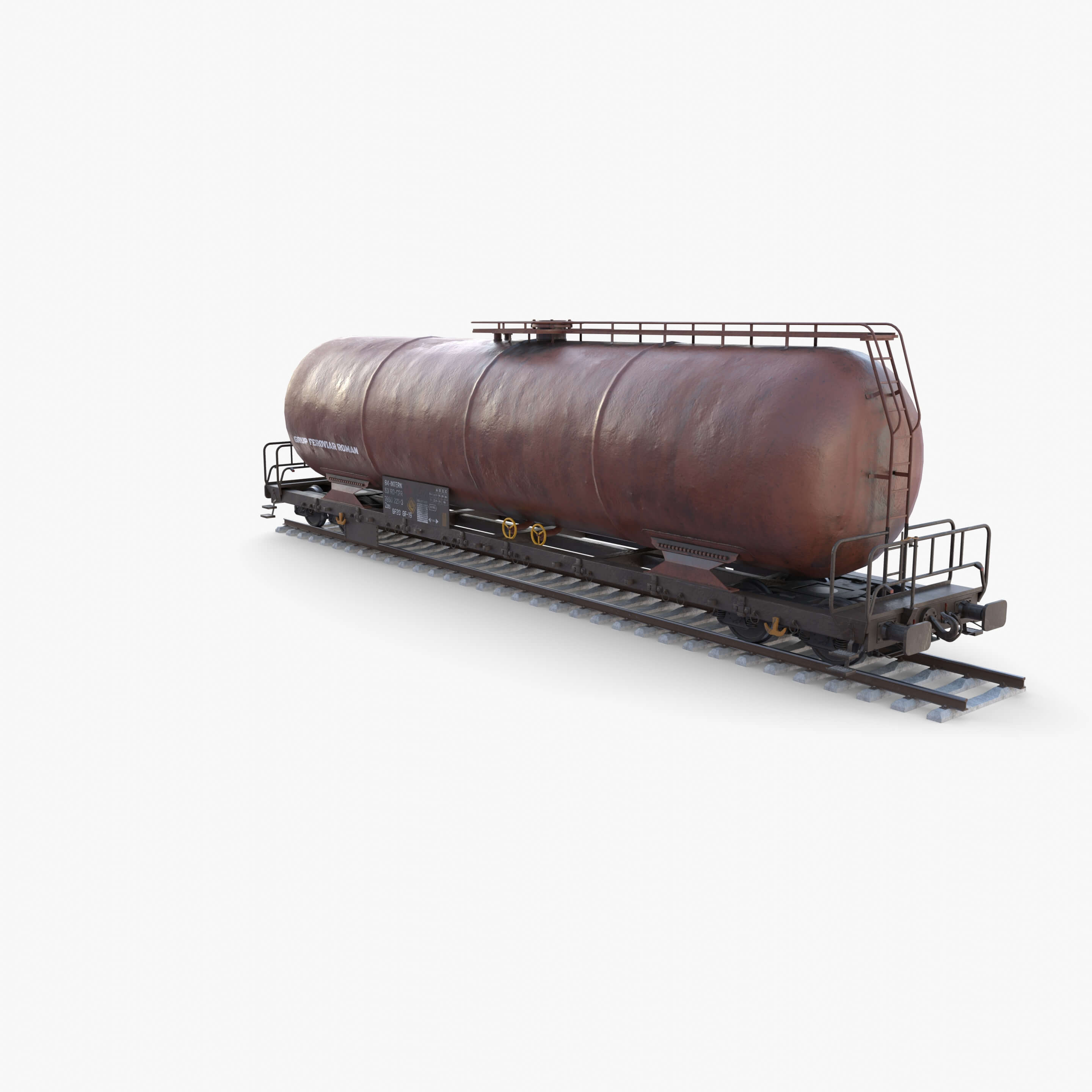 Cfr Tanker Rail Car V1 - 3D Model by dragosburian