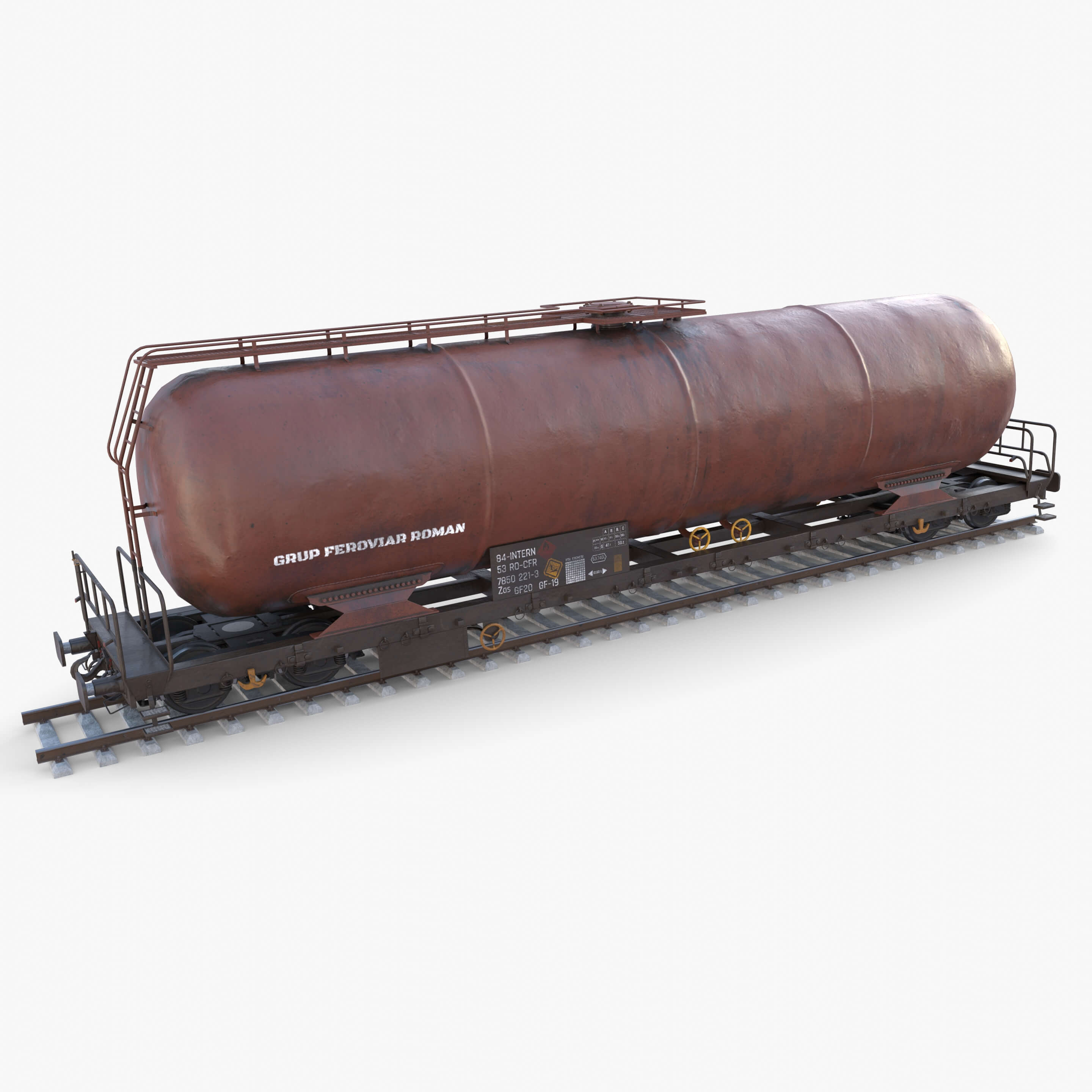 Cfr Tanker Rail Car V1 - 3D Model by dragosburian